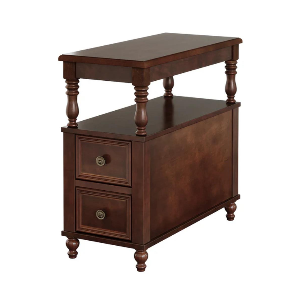 Click here for Slickblue Wood Accent Nightstand with 2 Drawers fo... prices