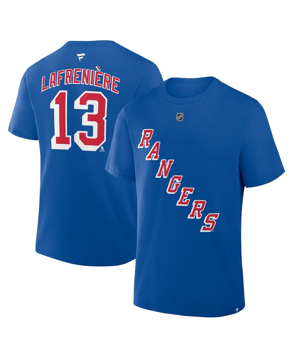 Click here for Fanatics Mens Alexis Lafreniere Blue New York Rang... prices