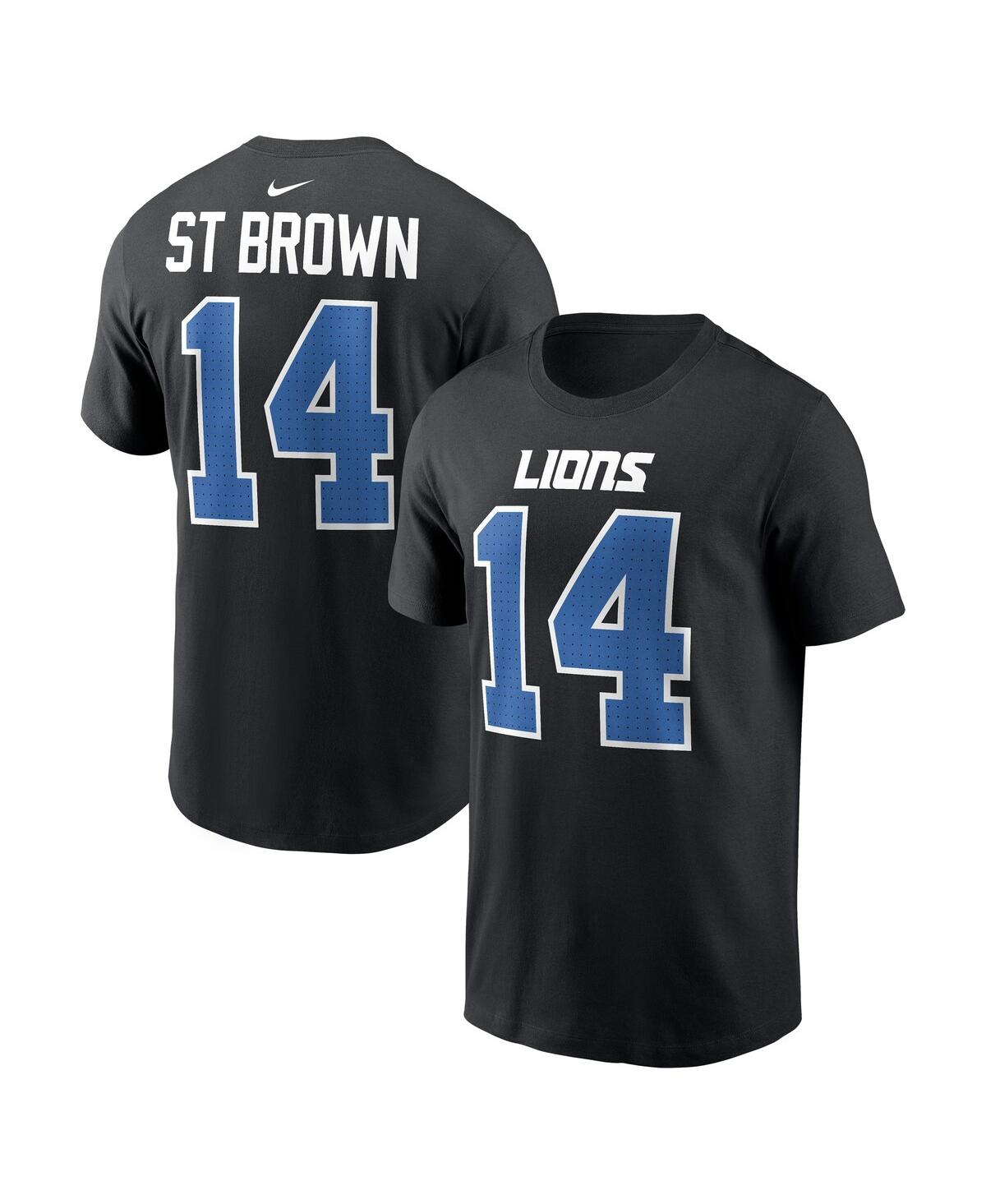Click here for Nike Mens Amon-Ra St. Brown Black Detroit Lions Ca... prices
