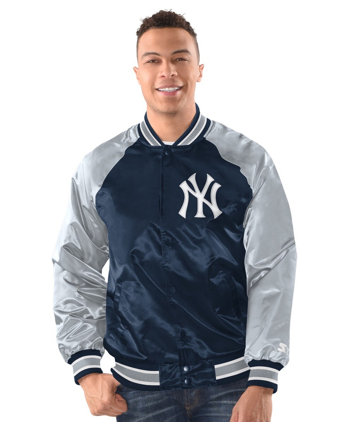 Click here for Starter Mens Navy/Gray New York Yankees Raglan Bli... prices