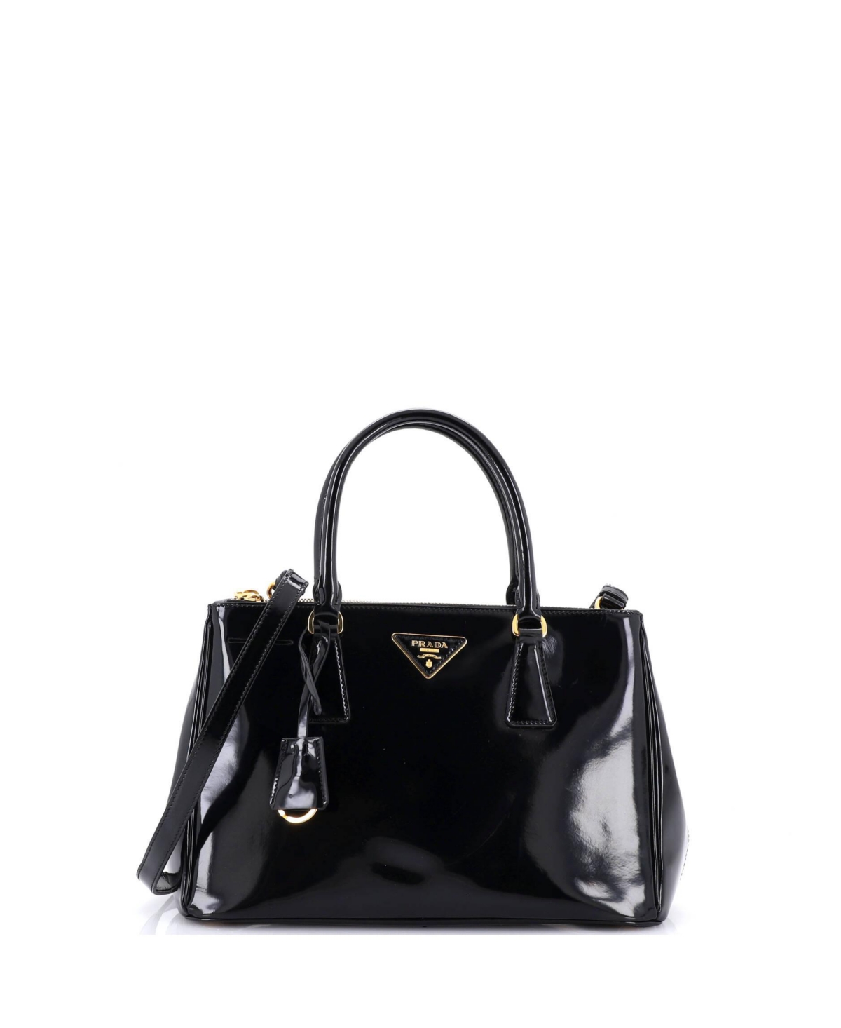 Click here for Pre-Owned Prada Small Double Zip Lux Tote Spazzola... prices