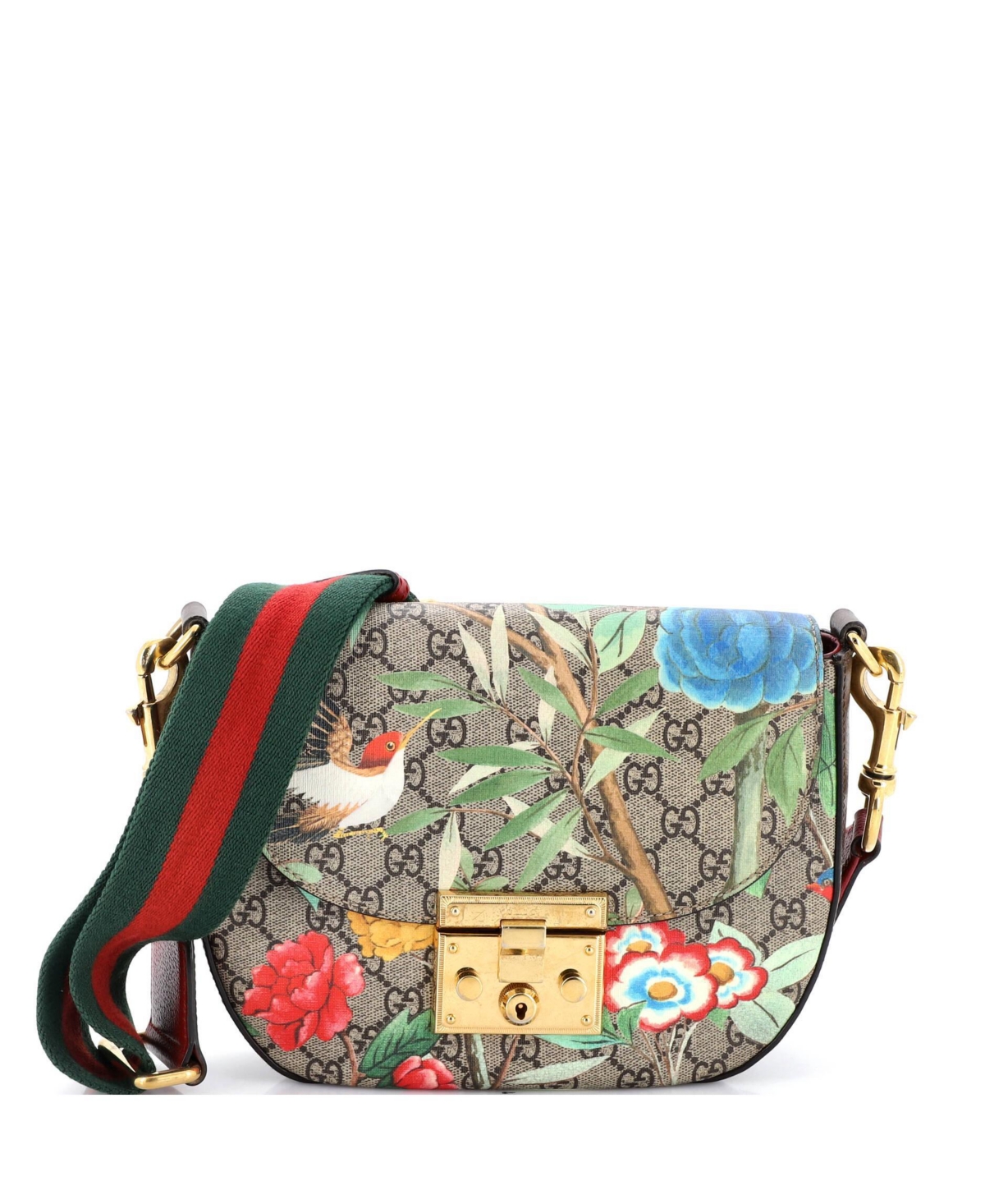 Click here for Pre-Owned Gucci Medium Padlock Saddle Shoulder Bag... prices