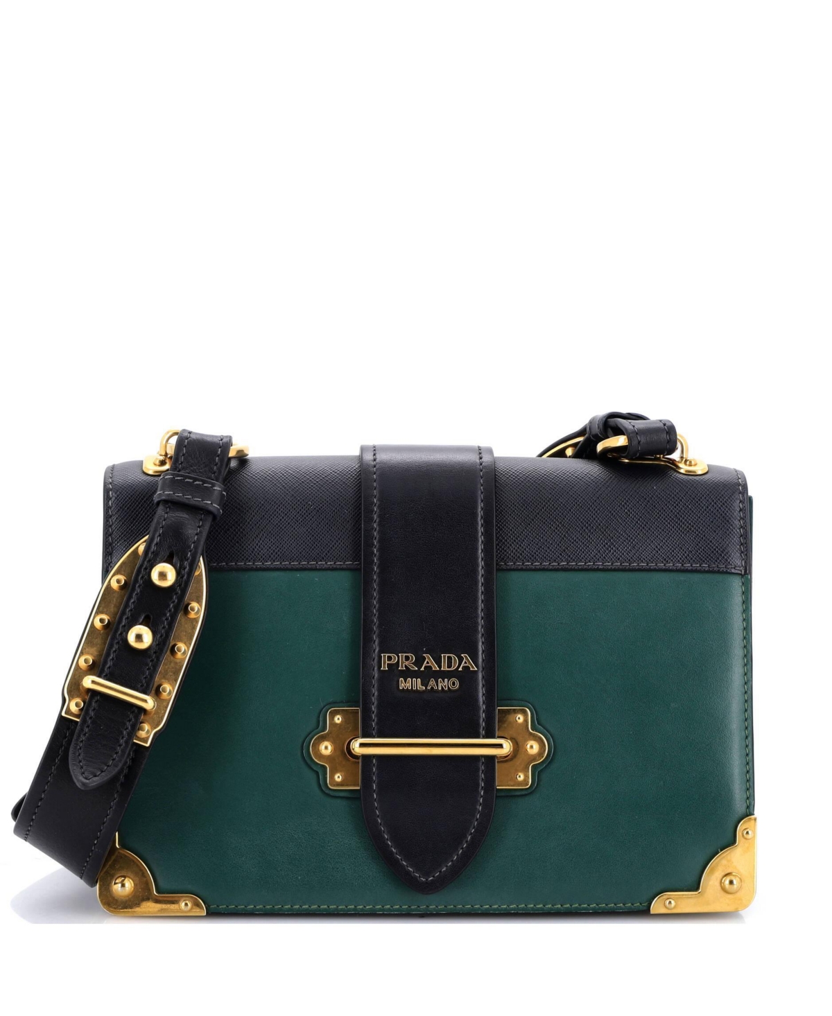 Click here for Pre-Owned Prada Large Cahier Crossbody Bag Leather... prices