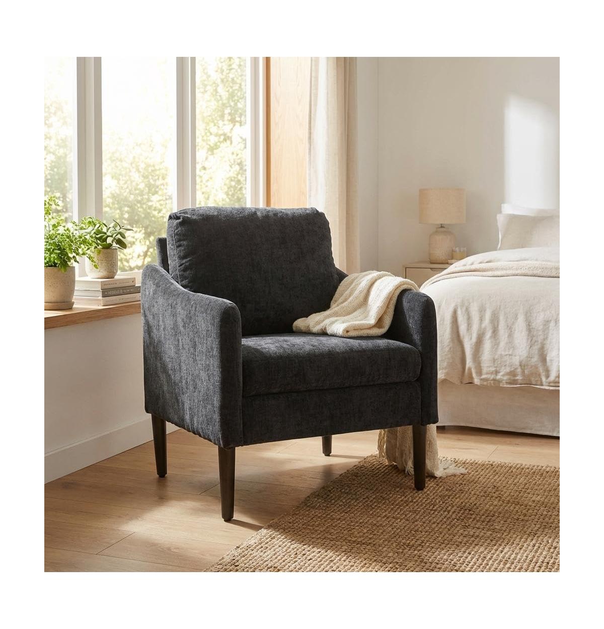 Click here for gaomon Mid Century Modern Accent Chair  Chenille F... prices