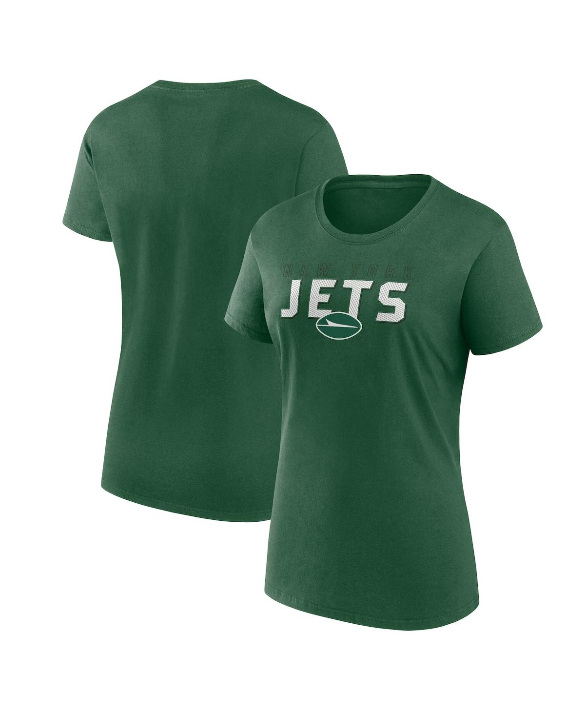 Click here for Logo Athletic Womens Green New York Jets Lean T-Sh... prices