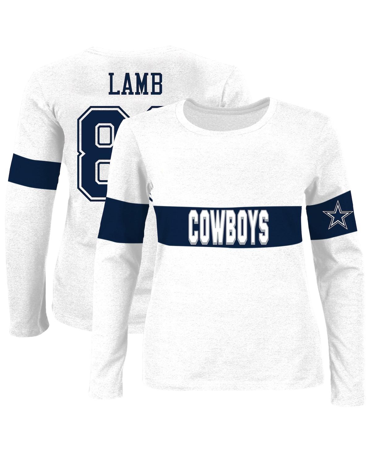 Click here for Fanatics Womens CeeDee Lamb Ash Dallas Cowboys Plu... prices