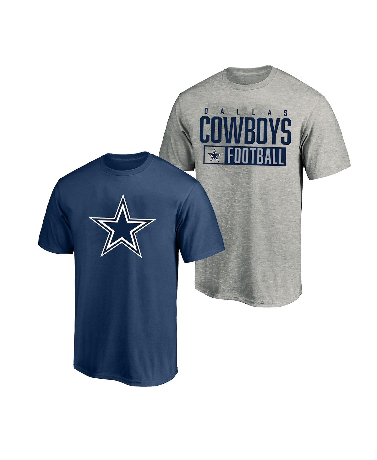 Click here for Fanatics Mens 2-Pack Heather Gray/Navy Dallas Cowb... prices
