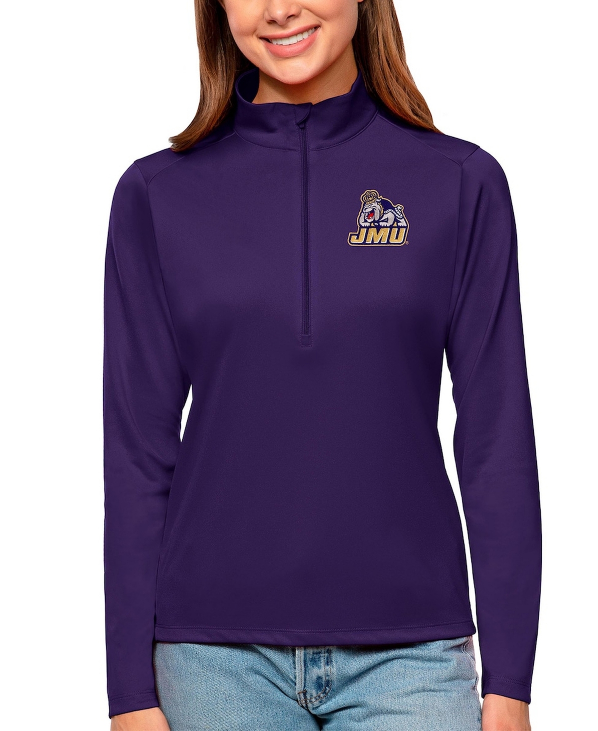 Click here for Antigua Womens Purple James Madison Dukes Tribute... prices