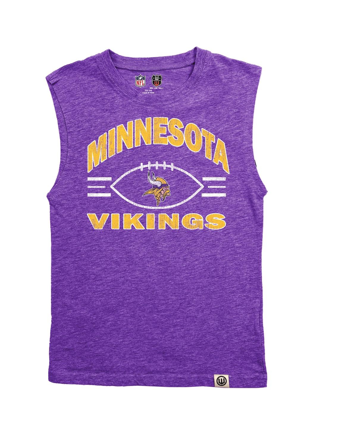 Click here for Wes & Willy Big Boys and Girls Heather Purple Minn... prices
