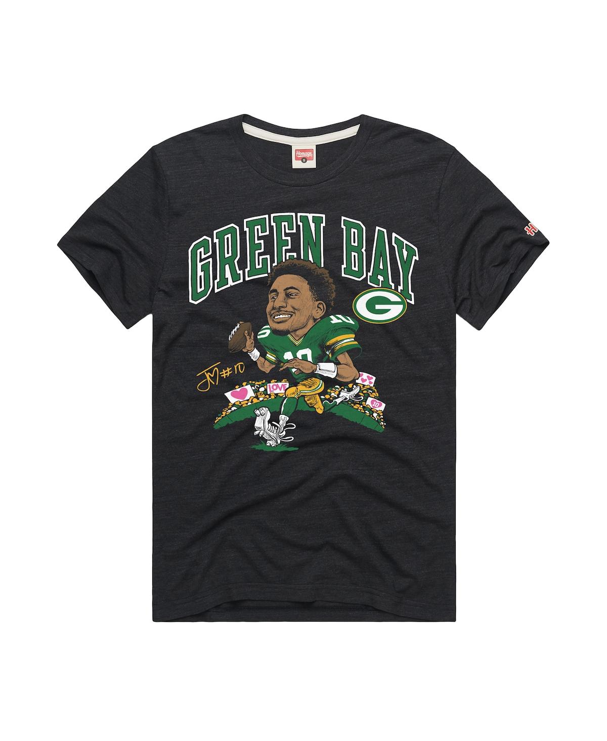 Click here for Homage Mens and Womens Love Charcoal Green Bay Pac... prices