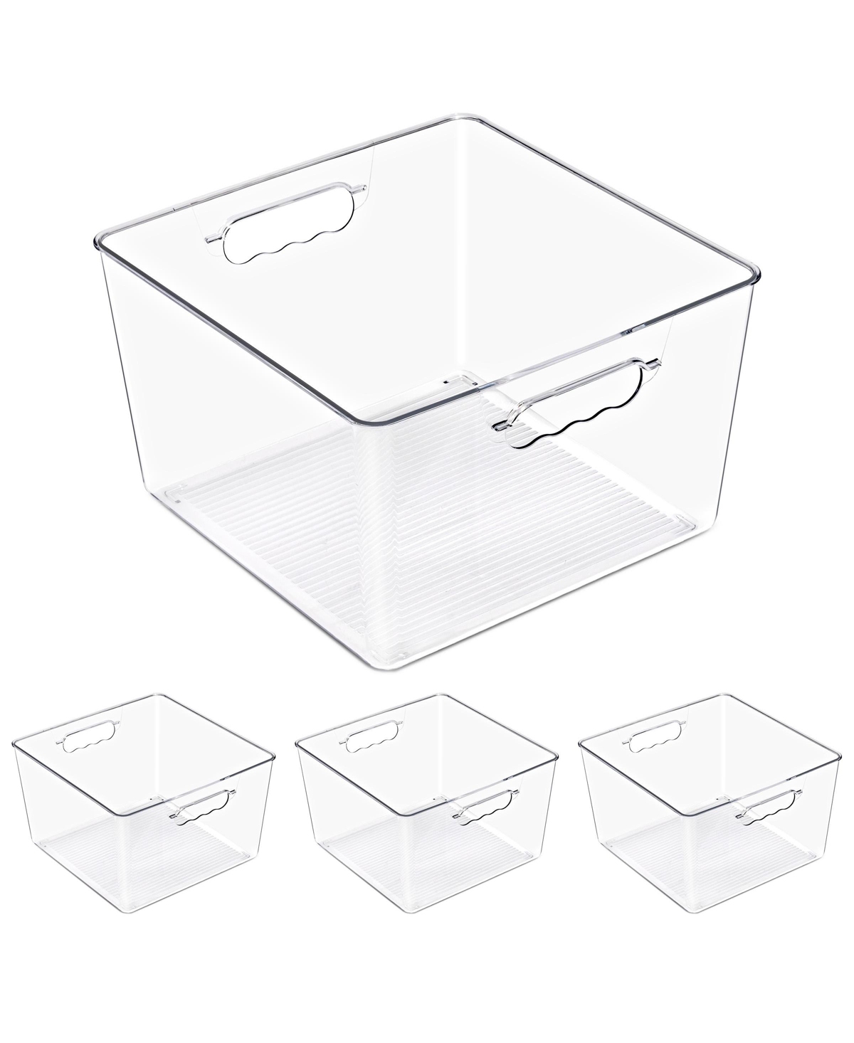 Click here for Sorbus 4 Pack Large Square Stackable Storage Bins... prices