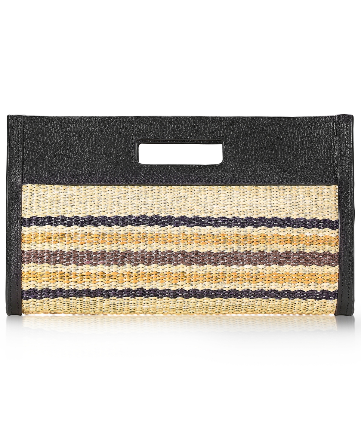 Click here for GiGi New York Remy Raffia Medium Clutch Handbag -... prices