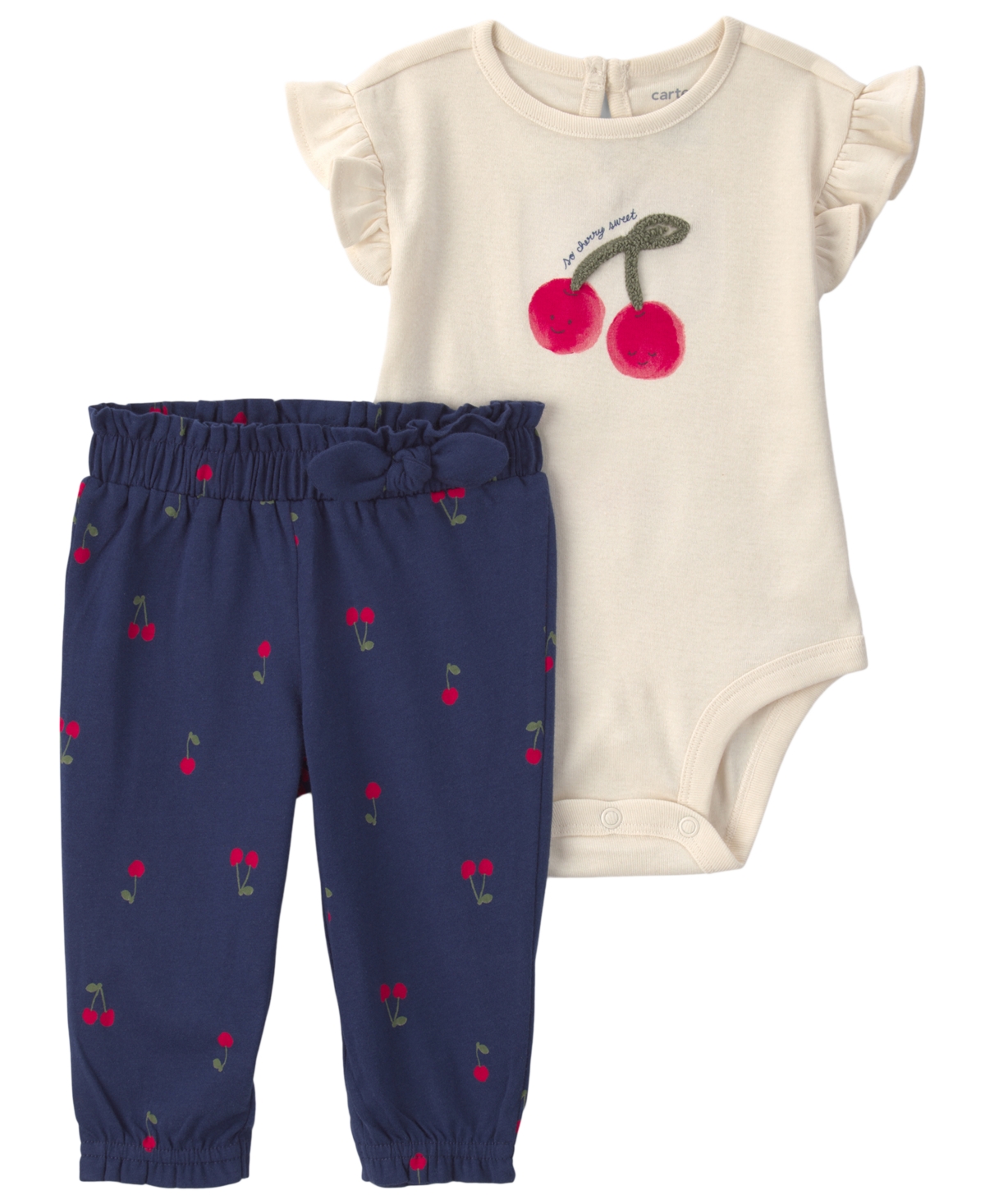 Click here for Carters Baby Girls Cherry Short-Sleeve Bodysuit an... prices