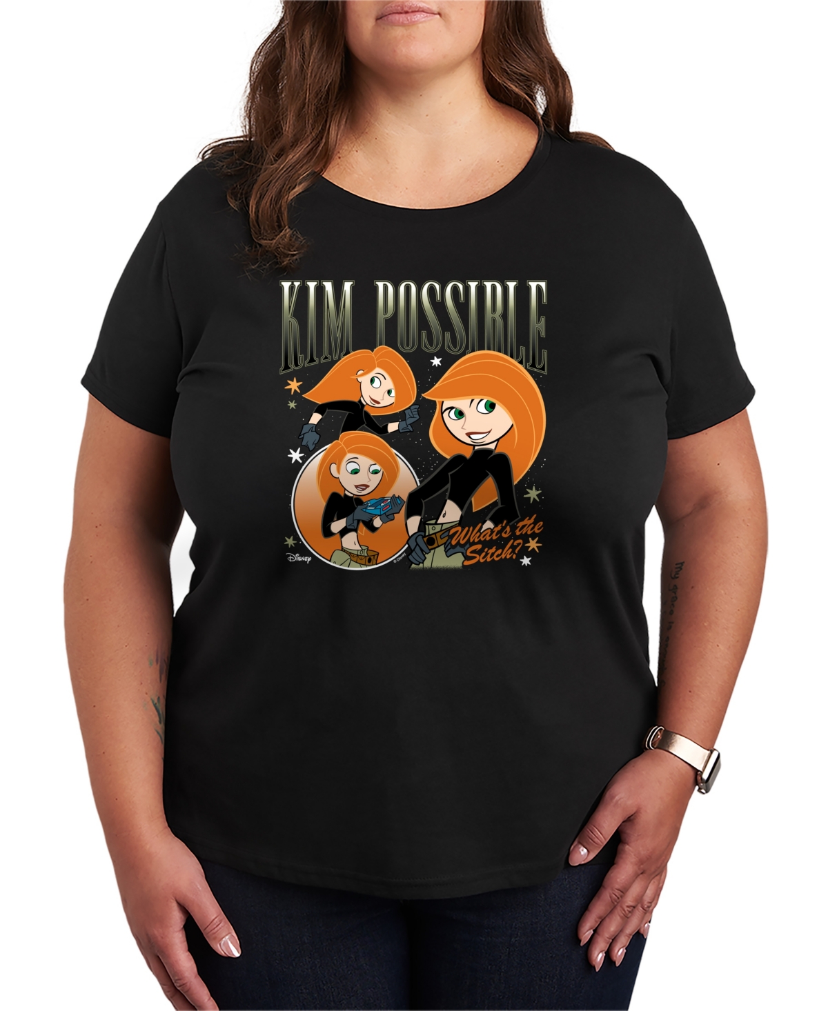 Click here for Hybrid Apparel Plus Size Kim Possible Collage Grap... prices