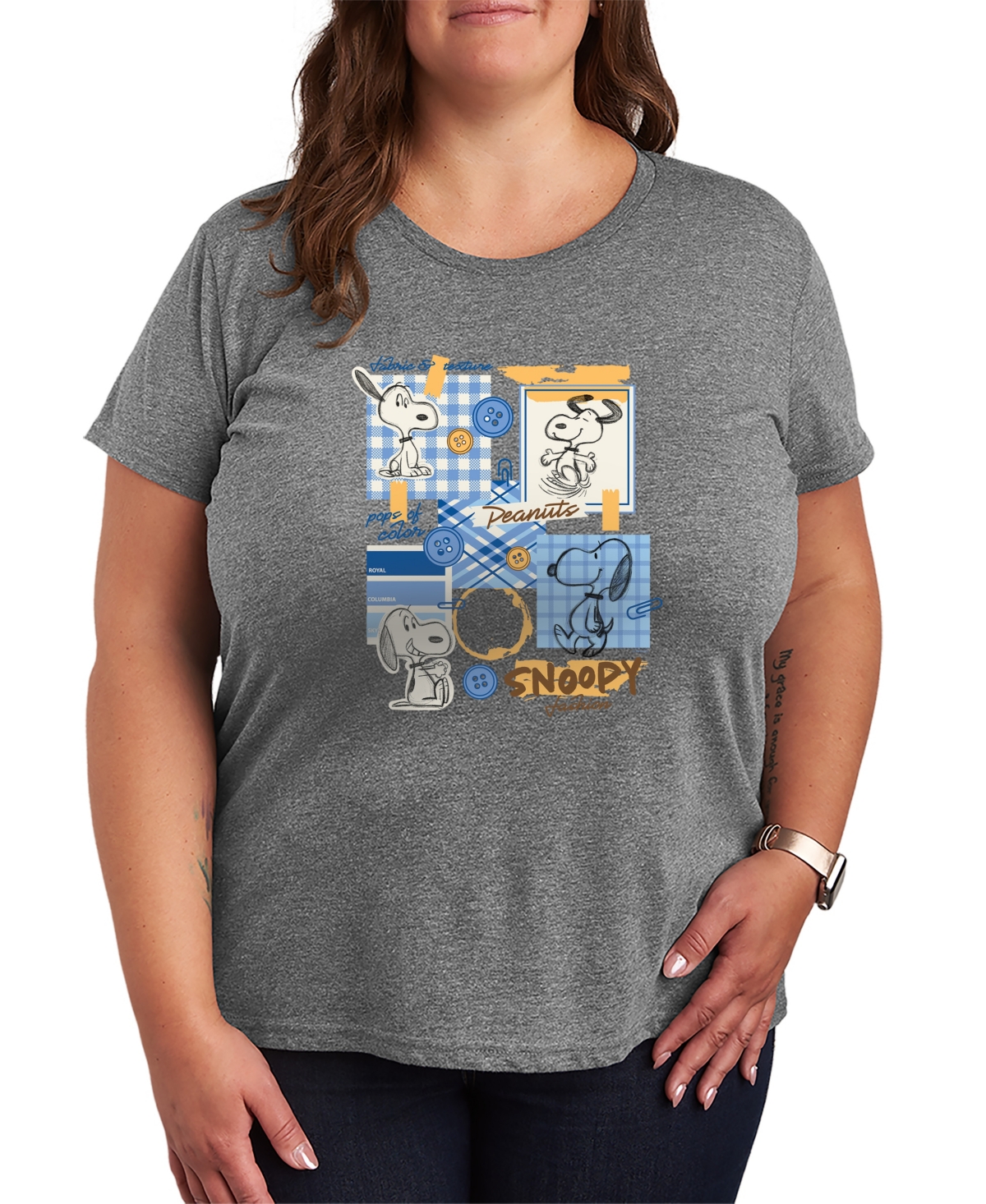 Click here for Hybrid Apparel Plus Size Peanuts Snoopy Fashion Sk... prices