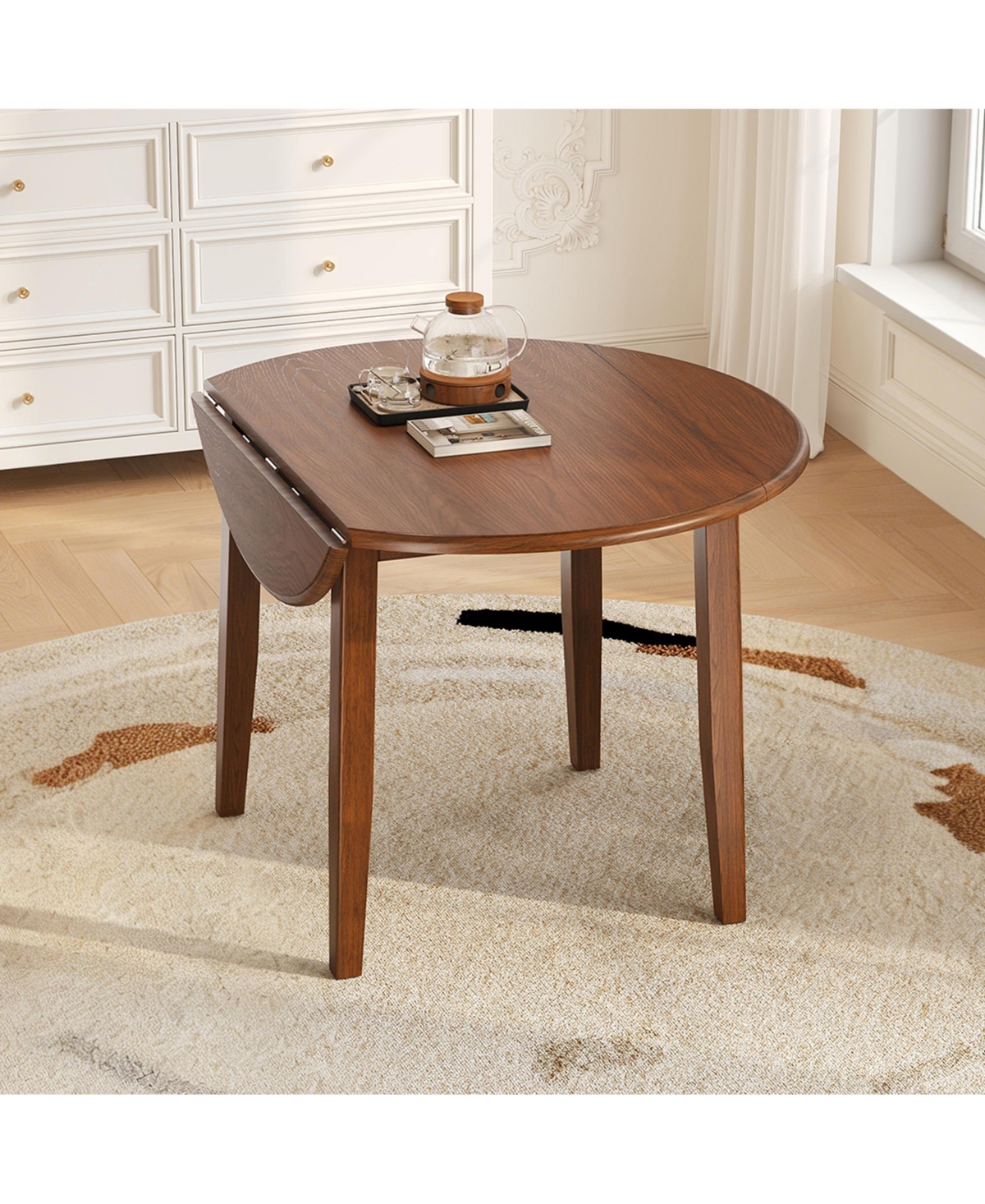 Click here for flynama Extendable Round Folding Dining Table for... prices