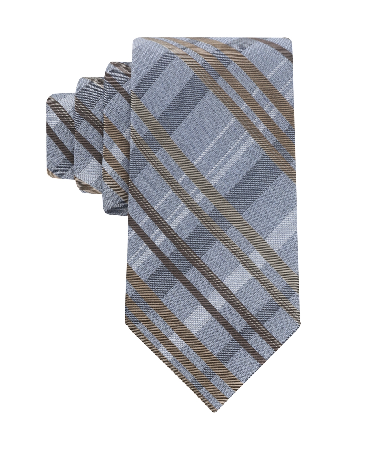 Click here for Calvin Klein Mens Charlotte Plaid Tie - Blue prices