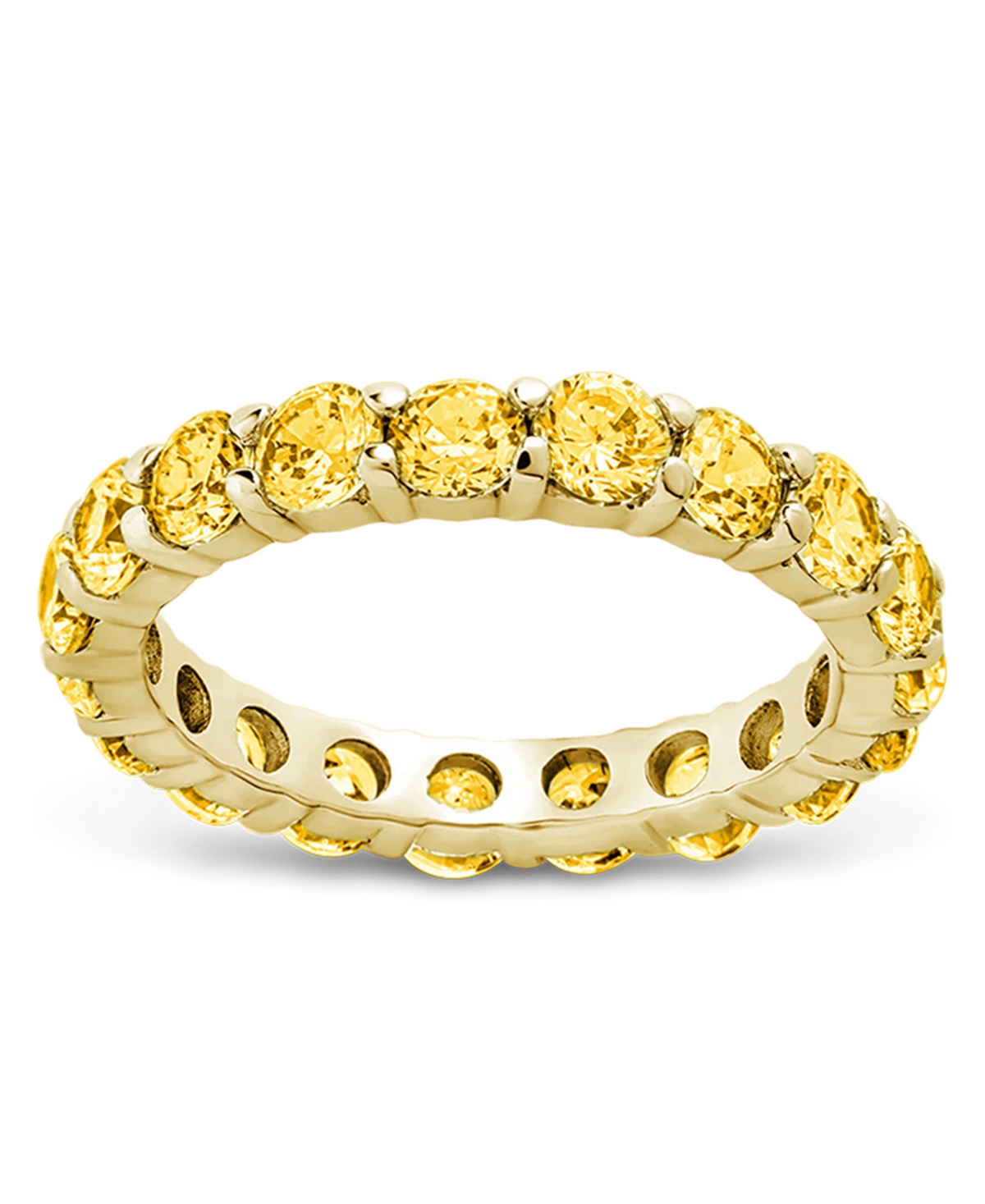 Click here for Sterling Forever Gracie Cubic Zirconia Eternity Ri... prices