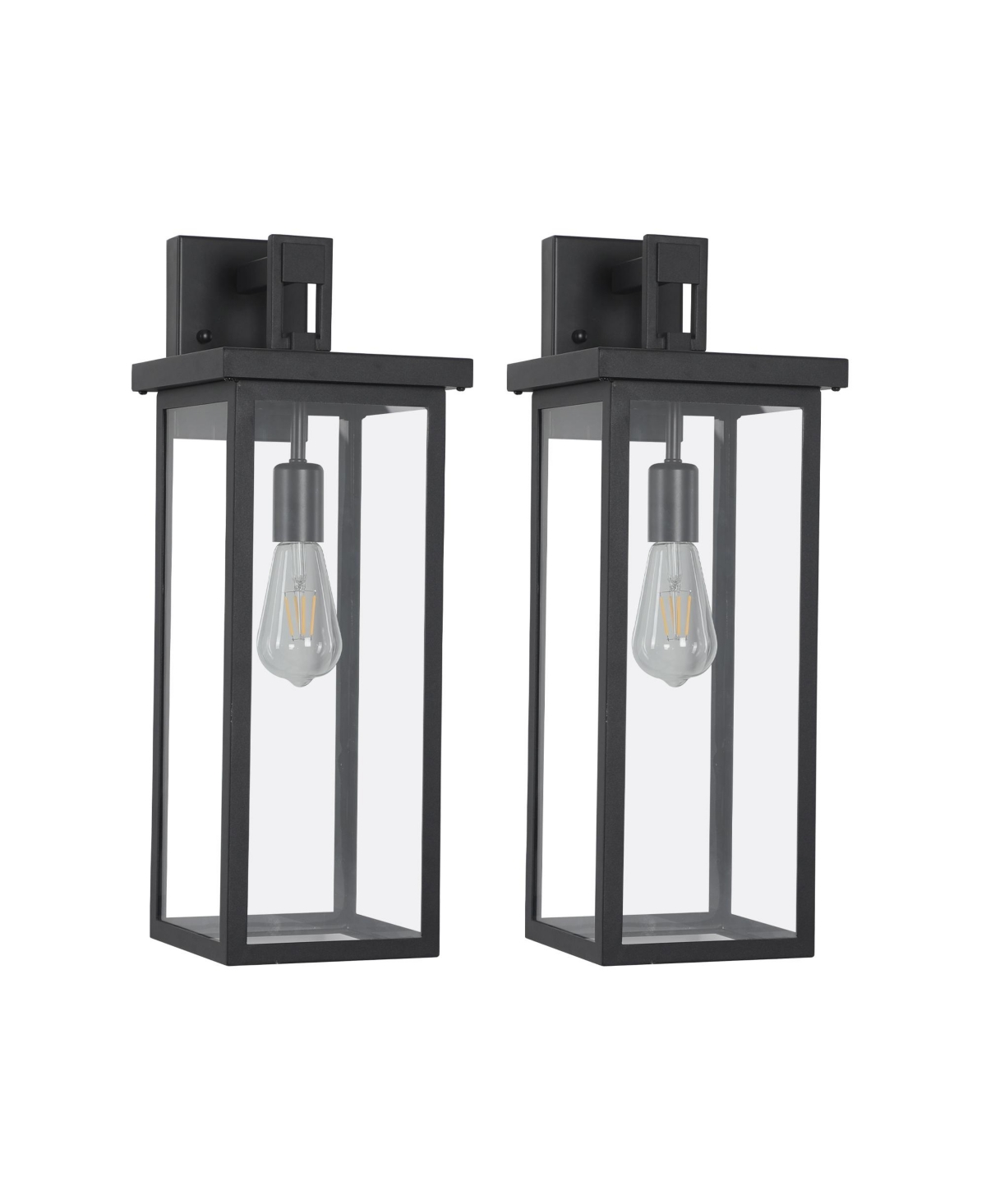 Click here for Busdays 2 Pack 20 Inch Modern Outdoor Wall Lantern... prices
