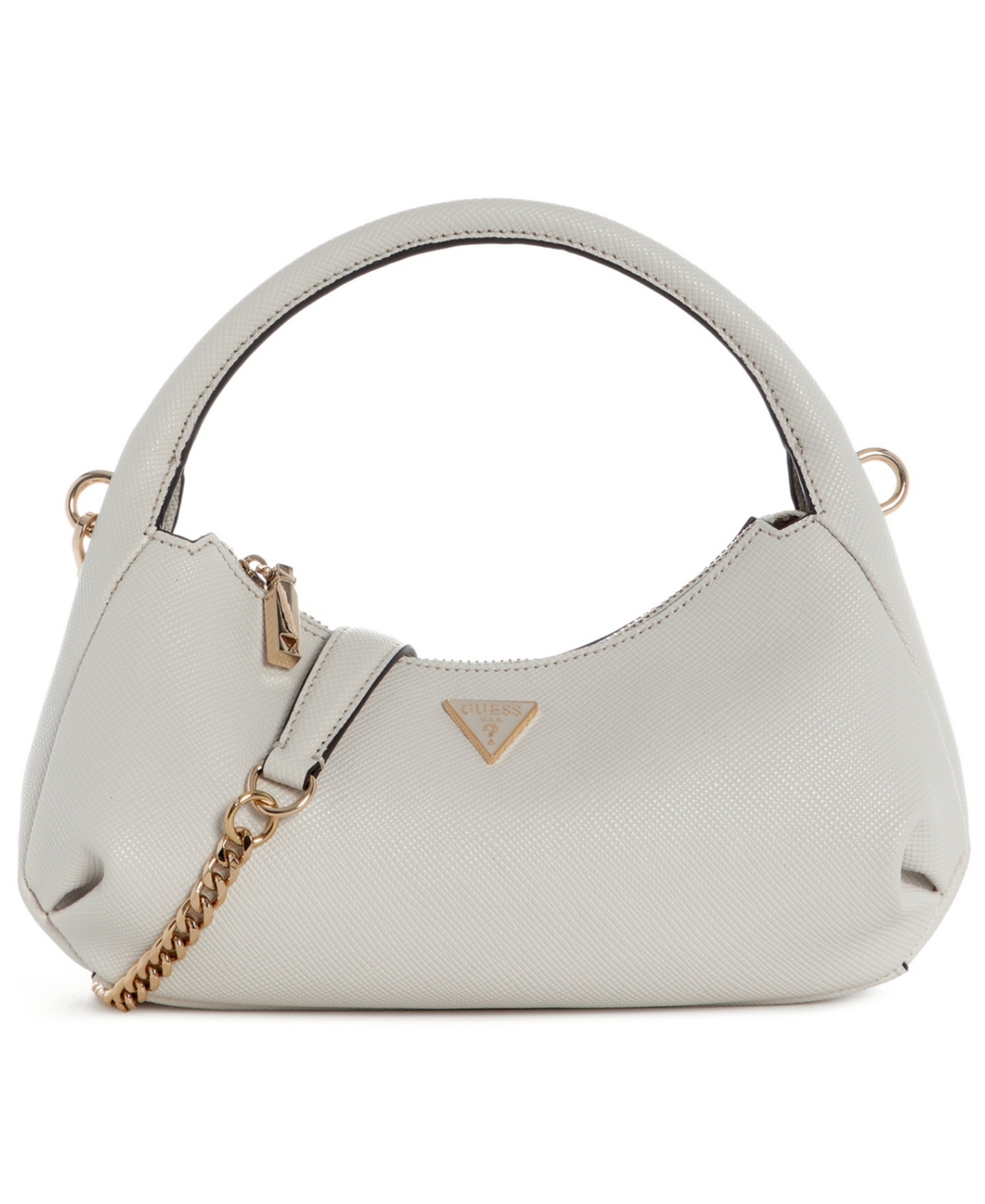 Click here for Guess Gilda Small Top Handle Hobo Handbag - Off Wh... prices