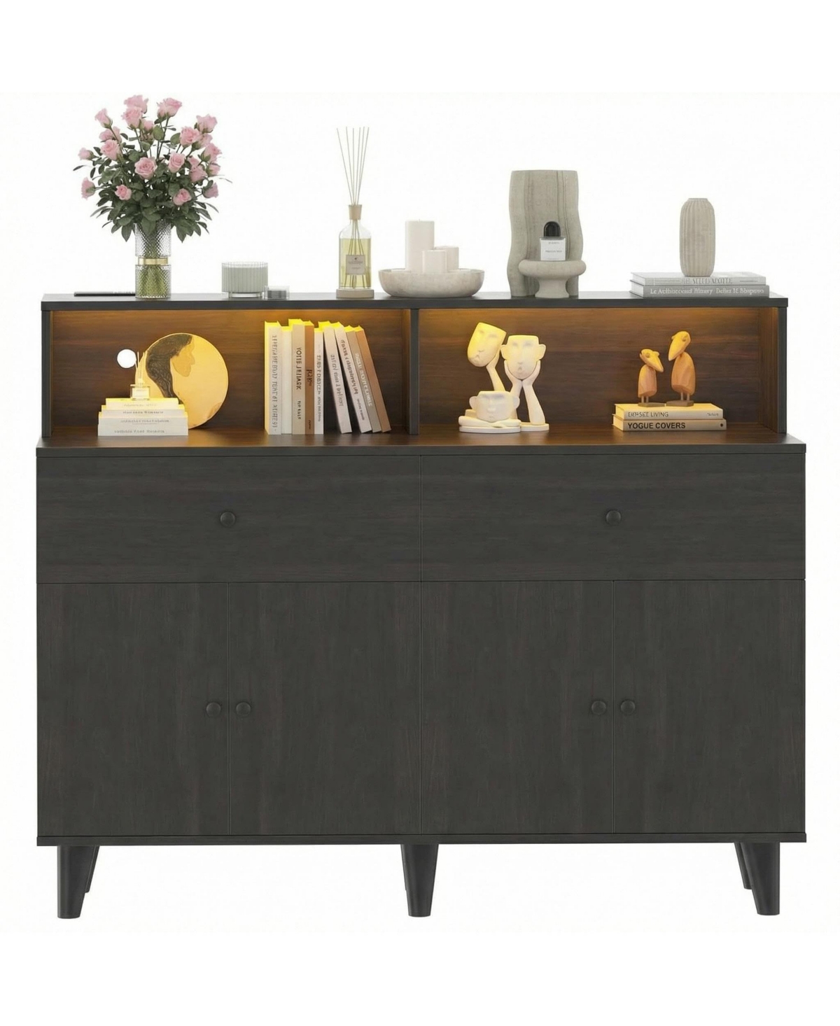 Click here for gaomon 6-Drawer Sideboard with Shelves  Mid-Centur... prices
