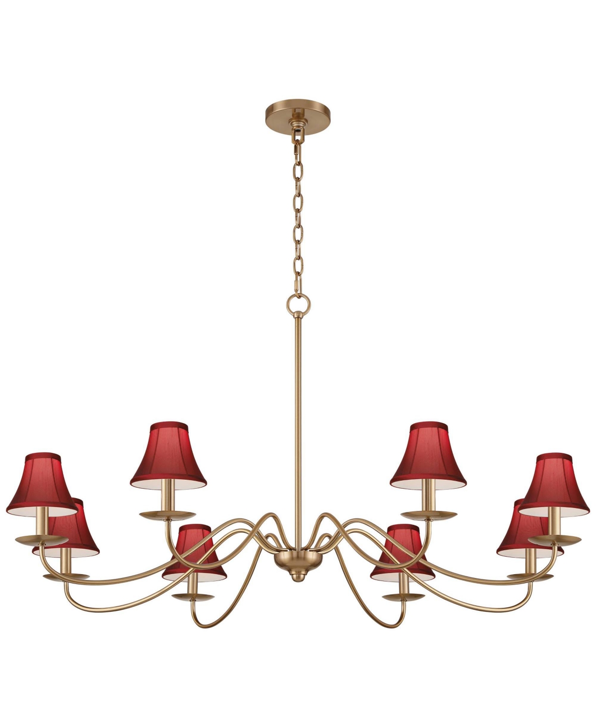 Click here for Franklin Iron Works Marinec 42 Wide Soft Gold 8-Li... prices