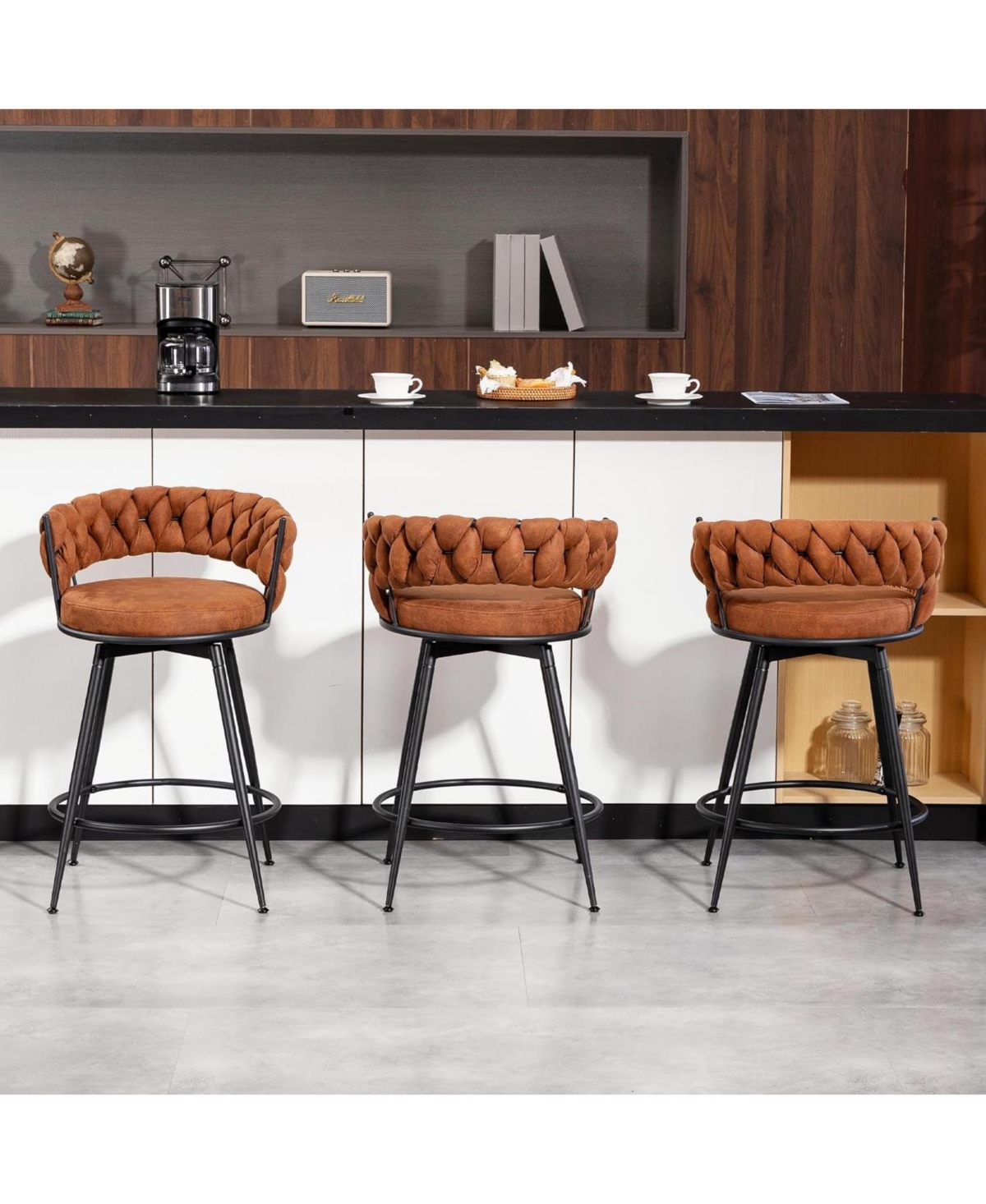 Click here for Dyhome 24 Bar Stools Set of 3  360degree(s) Swivel... prices