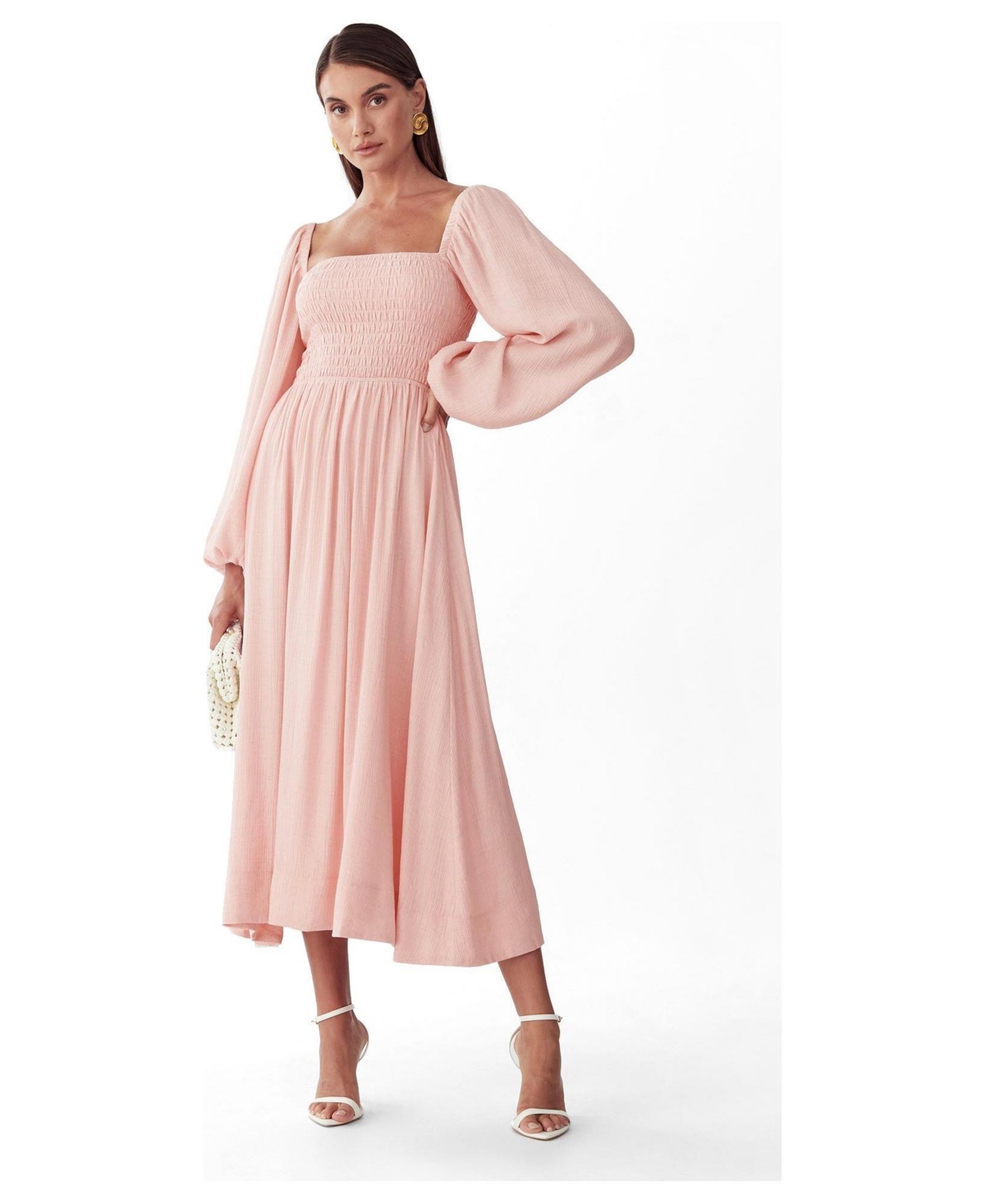 Click here for St Mrlo Womens True Midi Dress - Blush prices