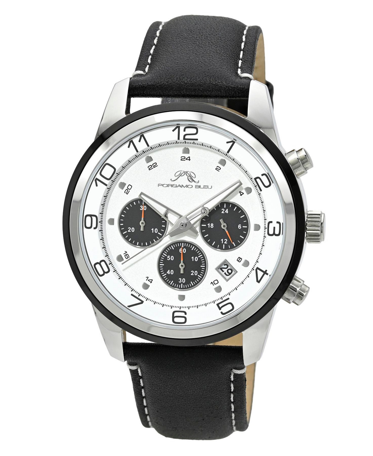 Click here for Porsamo Bleu Mens Arthur Genuine Leather Band Watc... prices