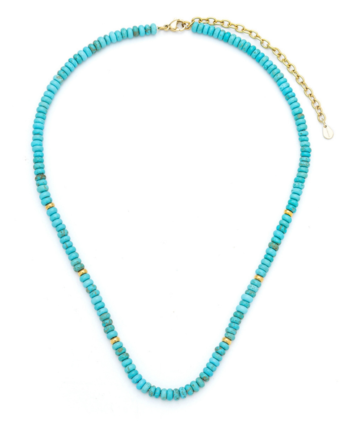 Click here for Charis Gemstone Beaded Necklace - Turquoise prices