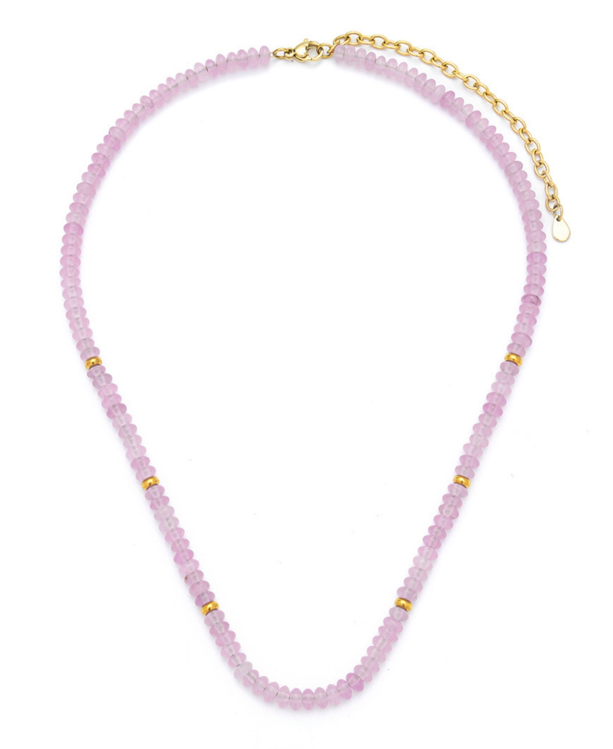 Click here for Charis Gemstone Beaded Necklace - Lavender jade prices