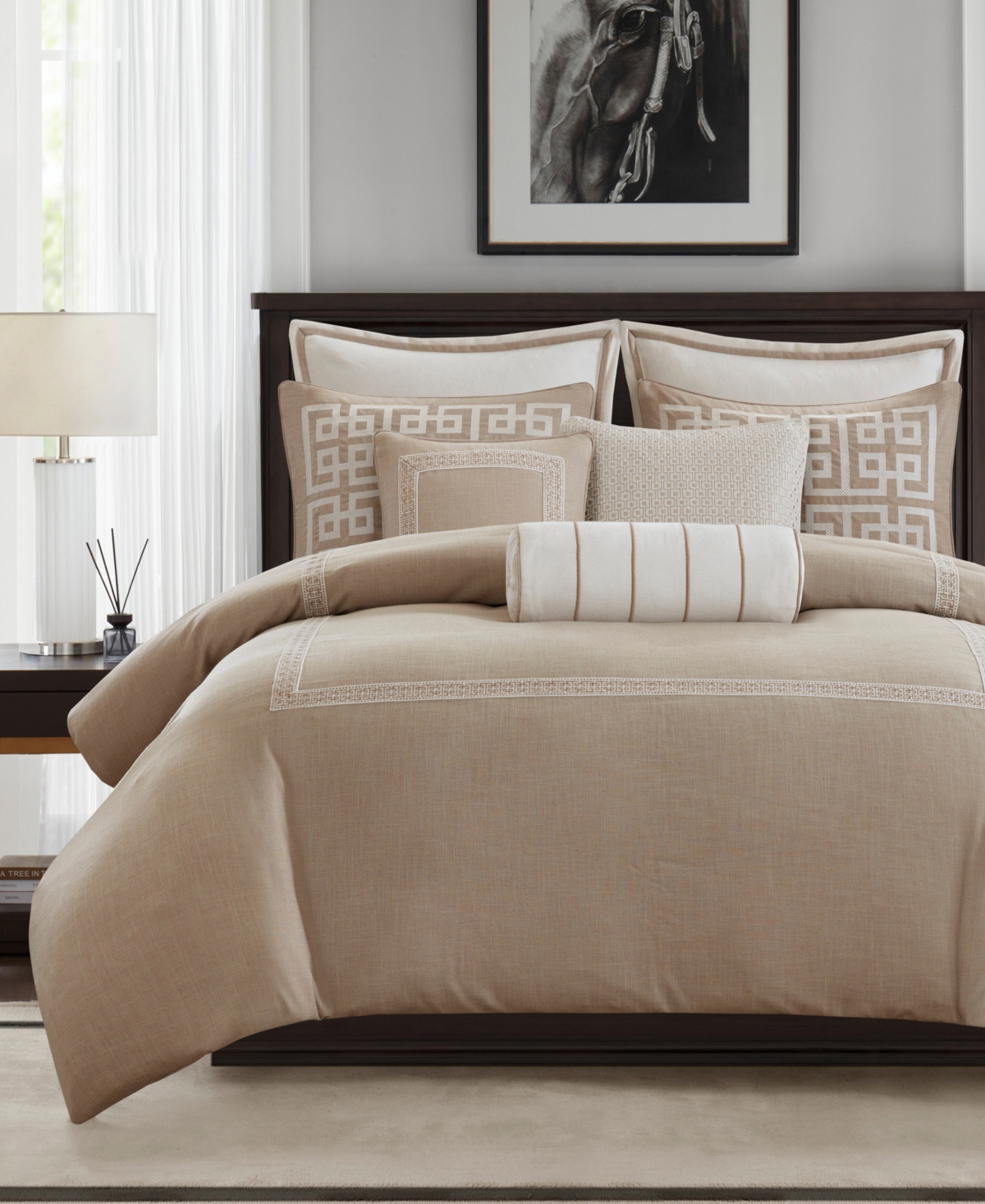 Click here for Madison Park Signature Jarvis Embroidery Oversized... prices