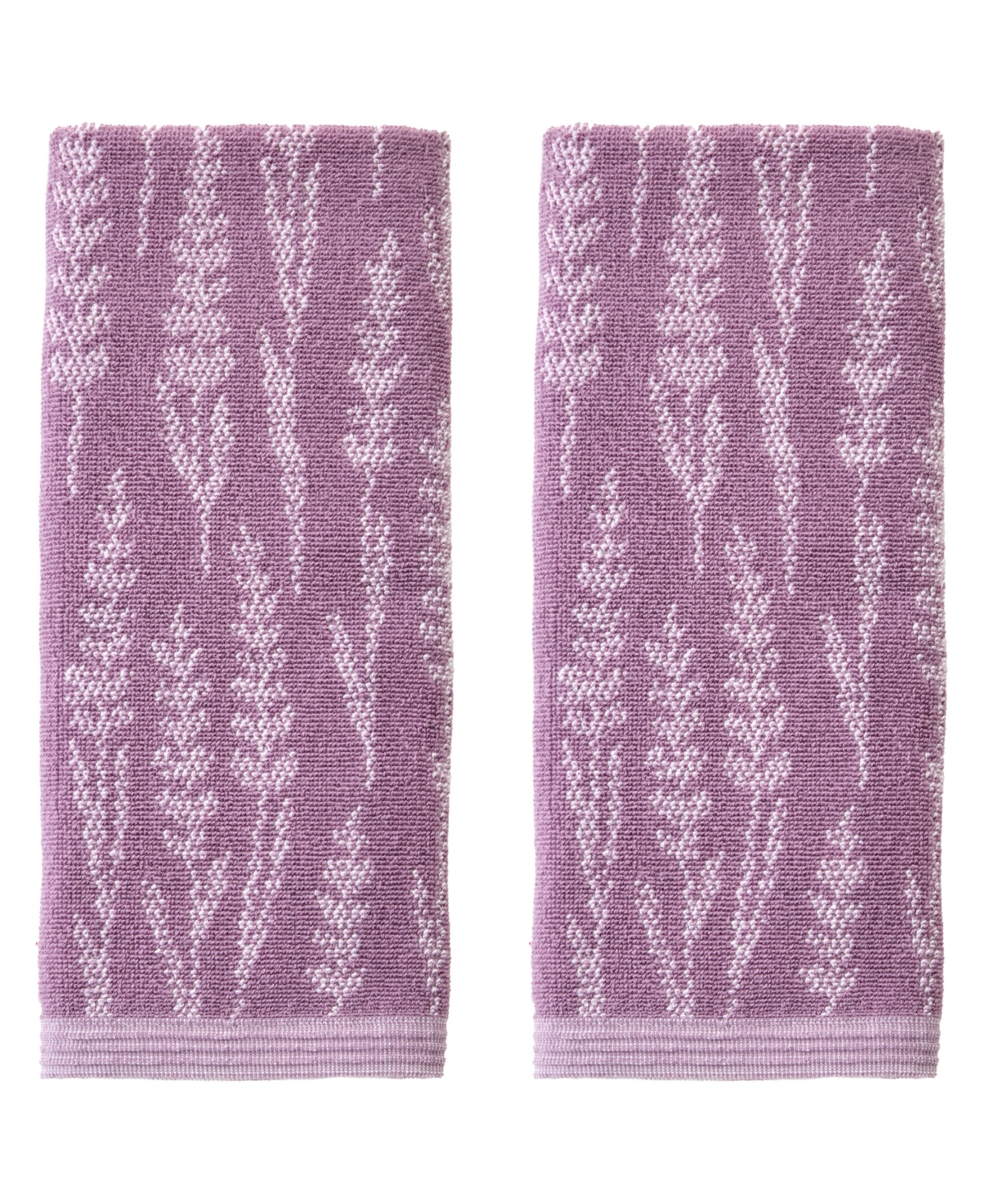 Click here for Skl Home Lavender Silhouette Jacquard Curved 2-Pie... prices