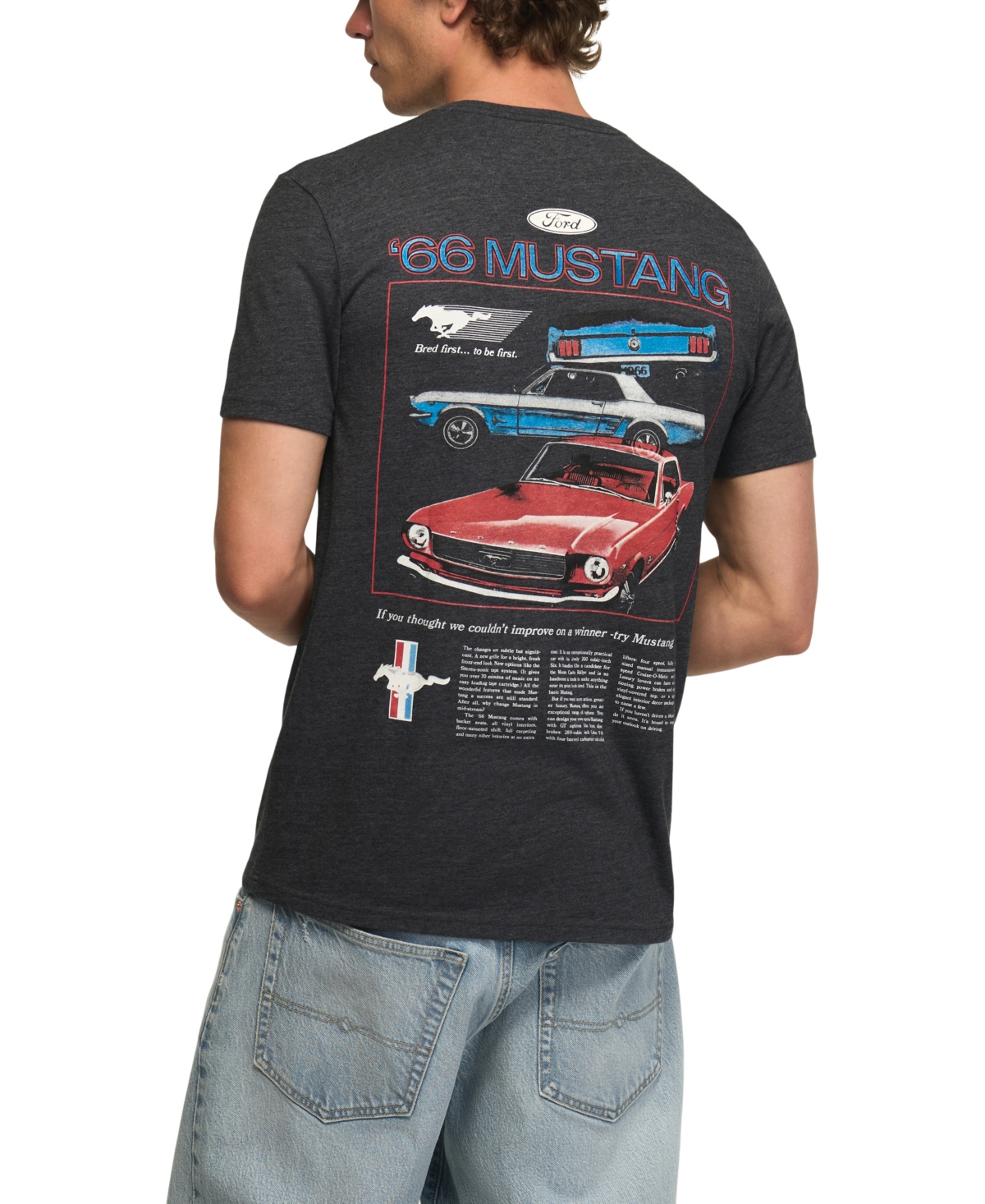 Click here for Lucky Brand Mens Ford Mustang Graphic T-Shirt - Je... prices