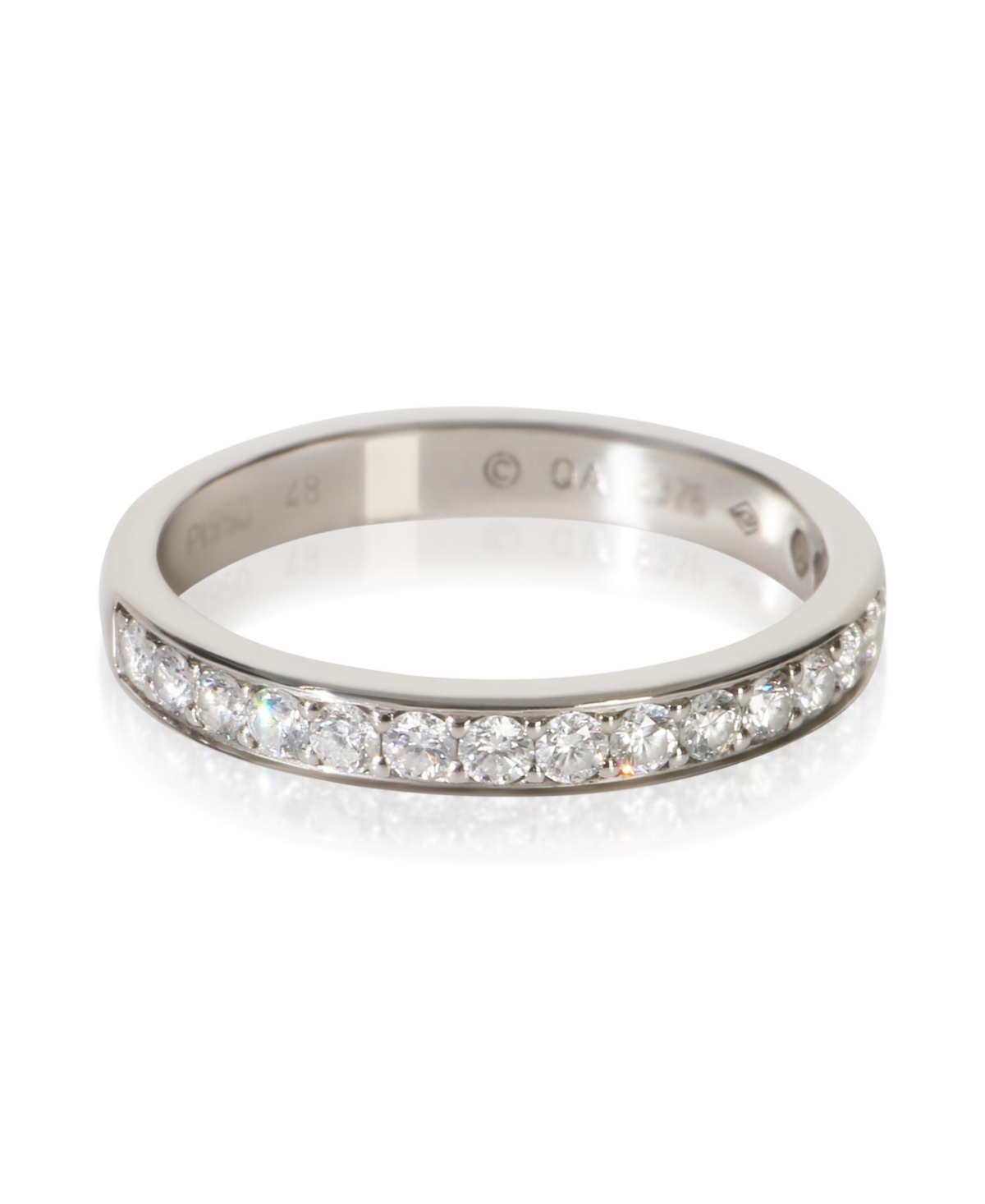 Click here for Pre-Owned Cartier Platinum Diamond 1895 Band - Pla... prices