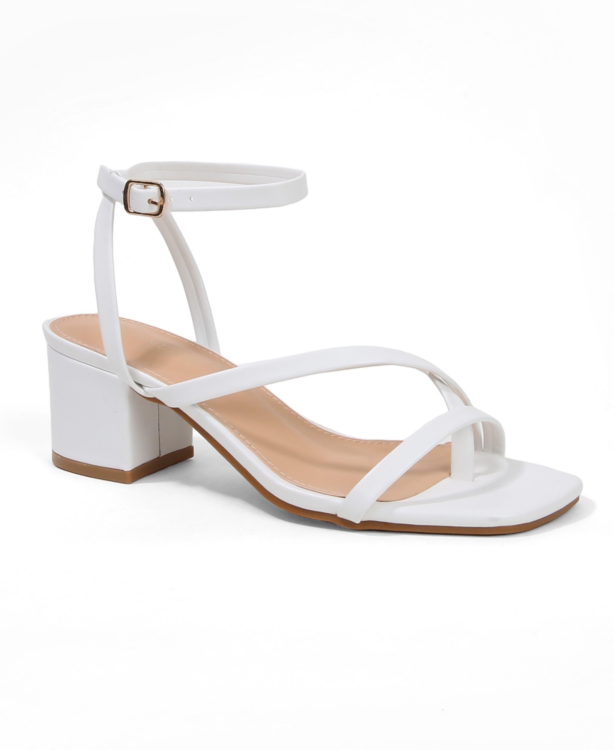 Click here for Berness Womens Elara Minimal Thong Block Heel Sand... prices
