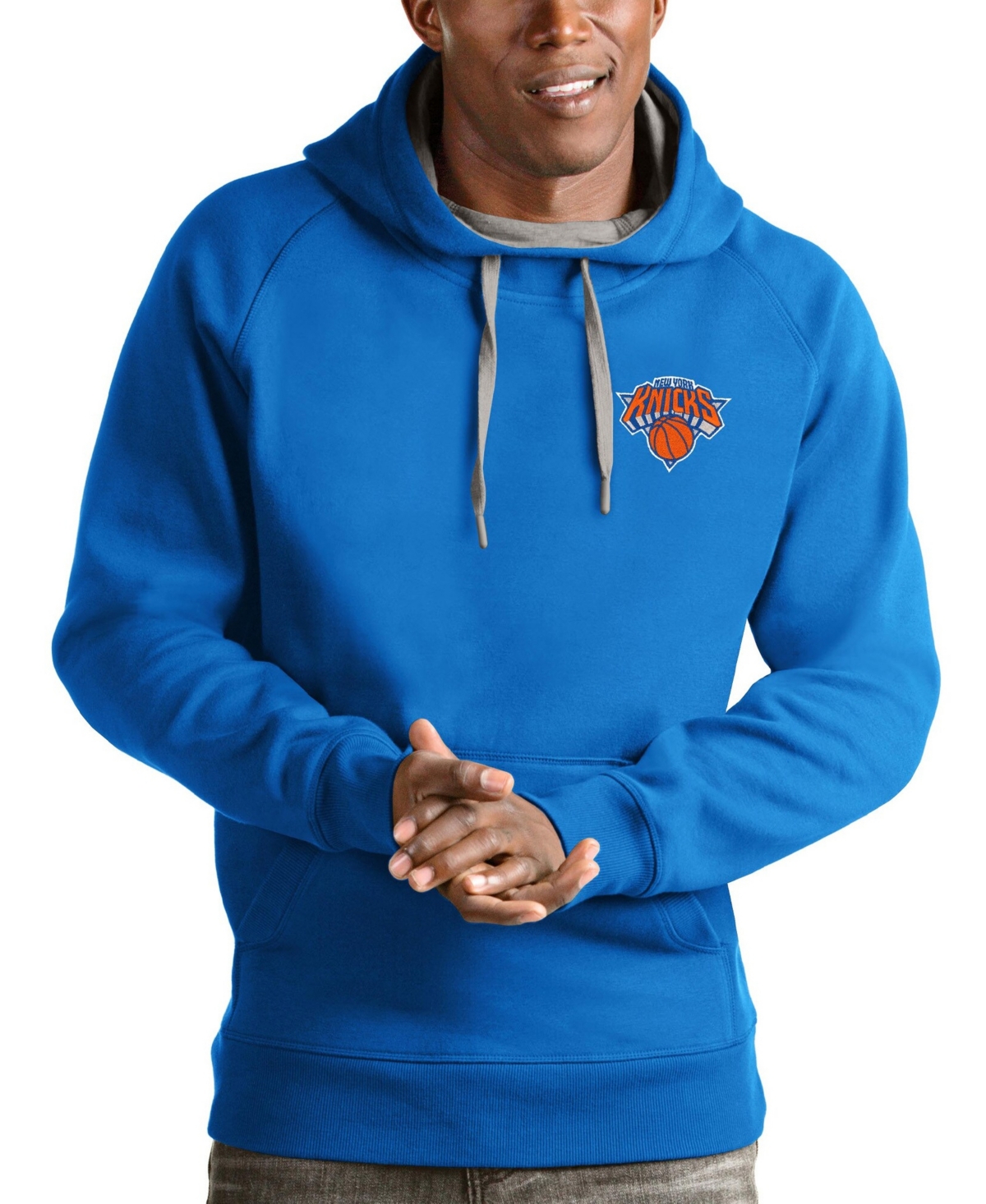Click here for Antigua Mens Blue New York Knicks Victory Pullover... prices