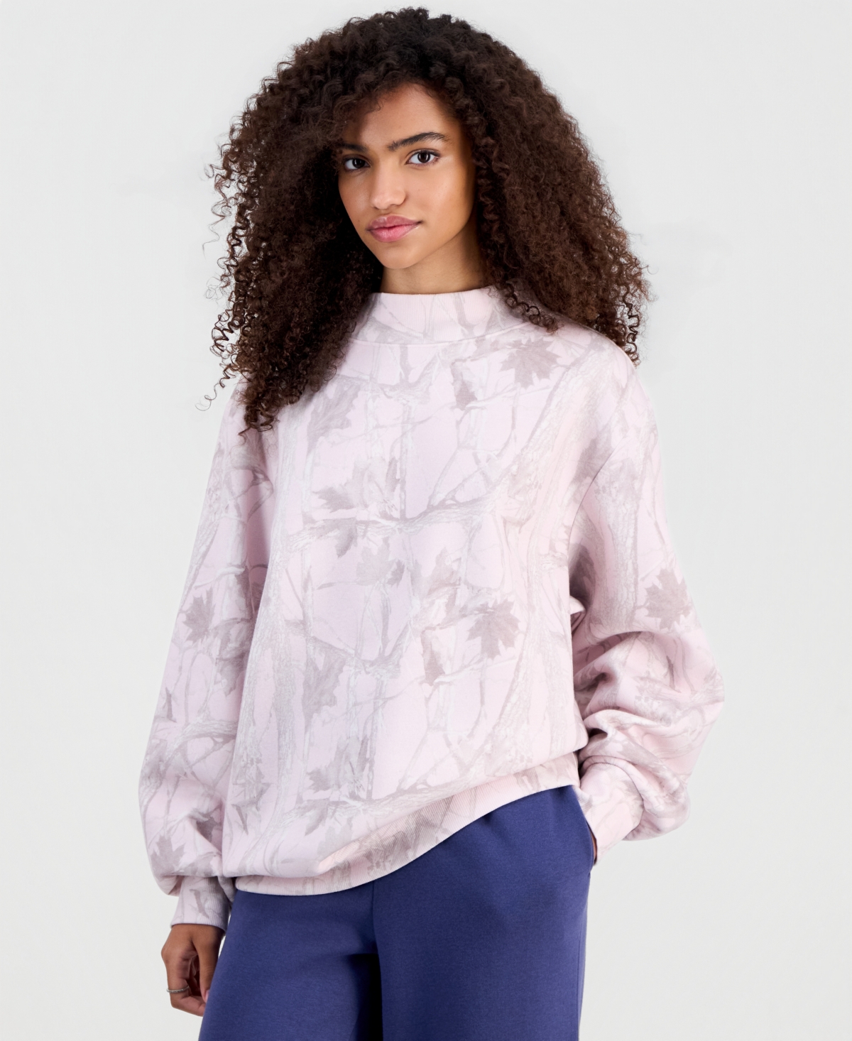 Click here for Madden Girl Juniors Printed Mockneck Sweatshirt -... prices