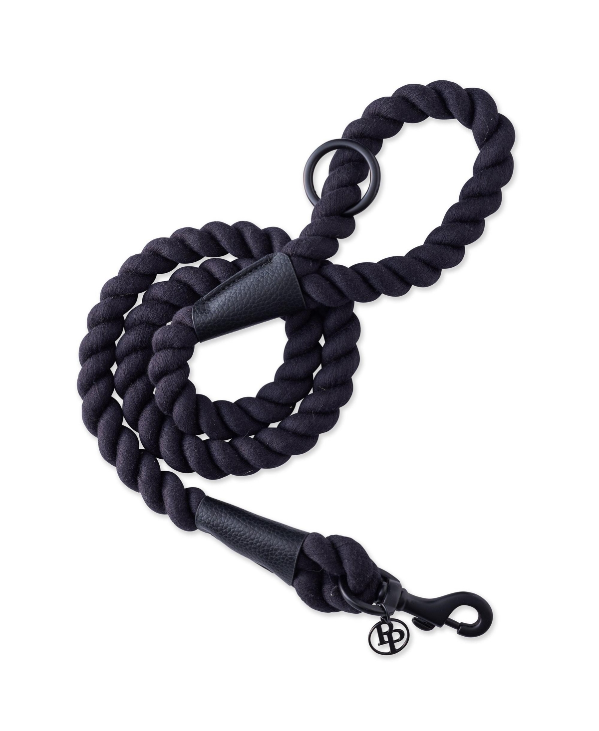 Click here for Pet Passion Rowan The Faux Leather Rope Leash - Bl... prices