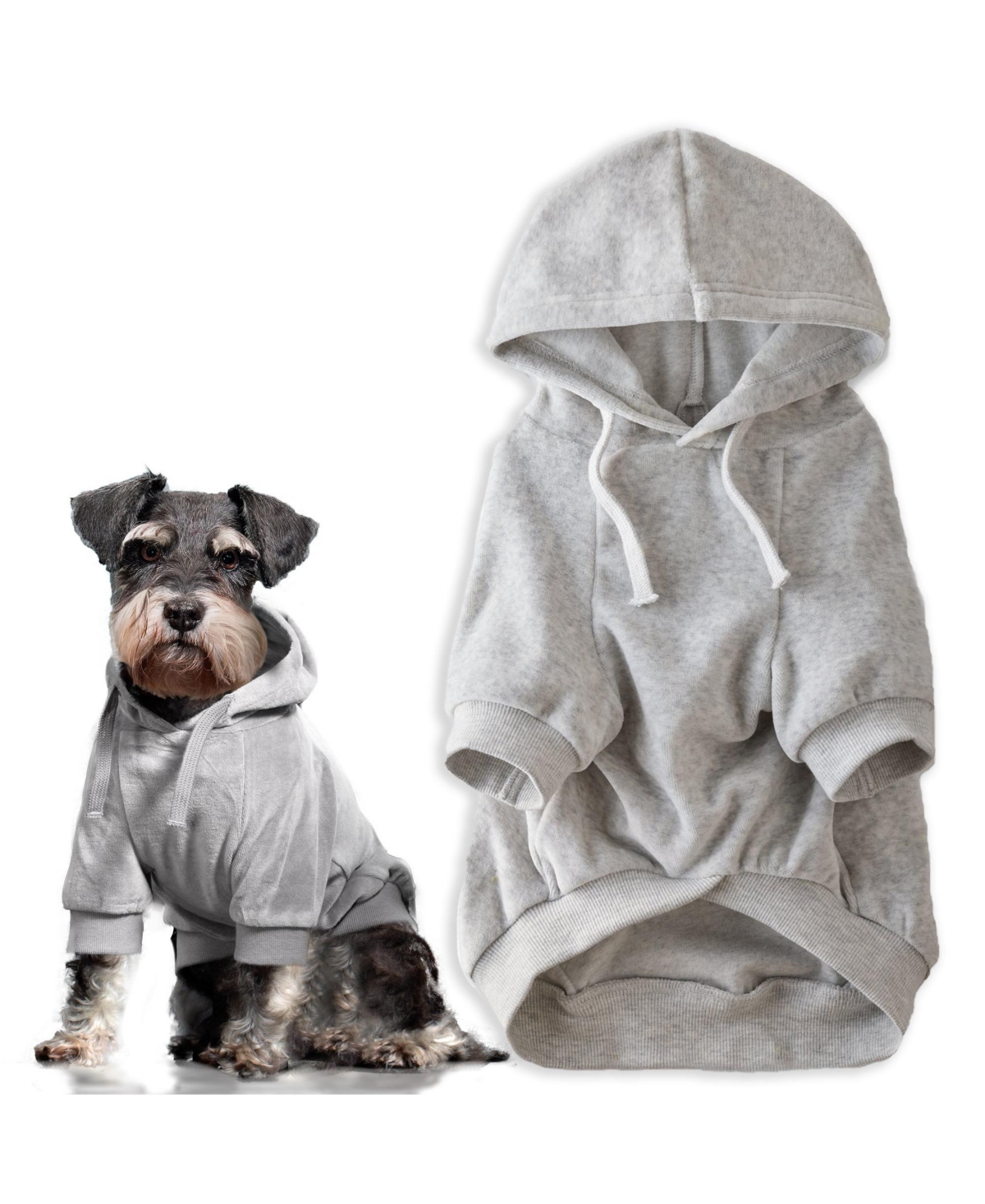 Click here for Pet Passion Cooper Ii The Velour Hoodie - Light he... prices