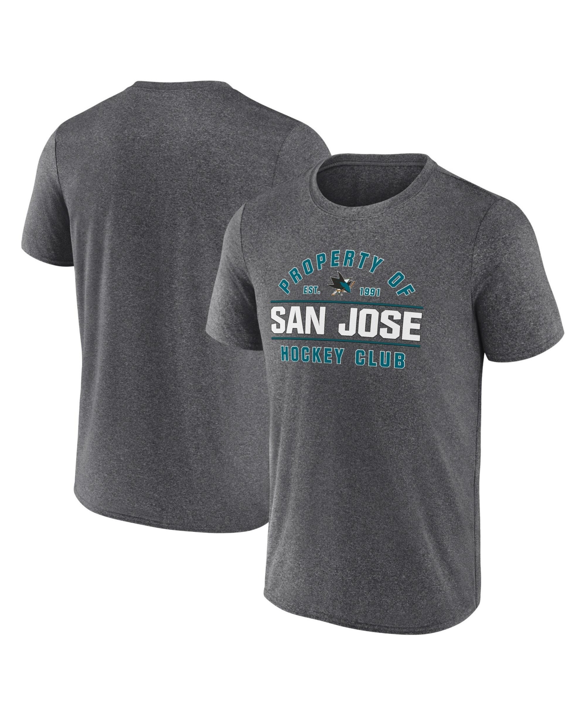 Click here for Fanatics Mens Heather Charcoal San Jose Sharks Pro... prices