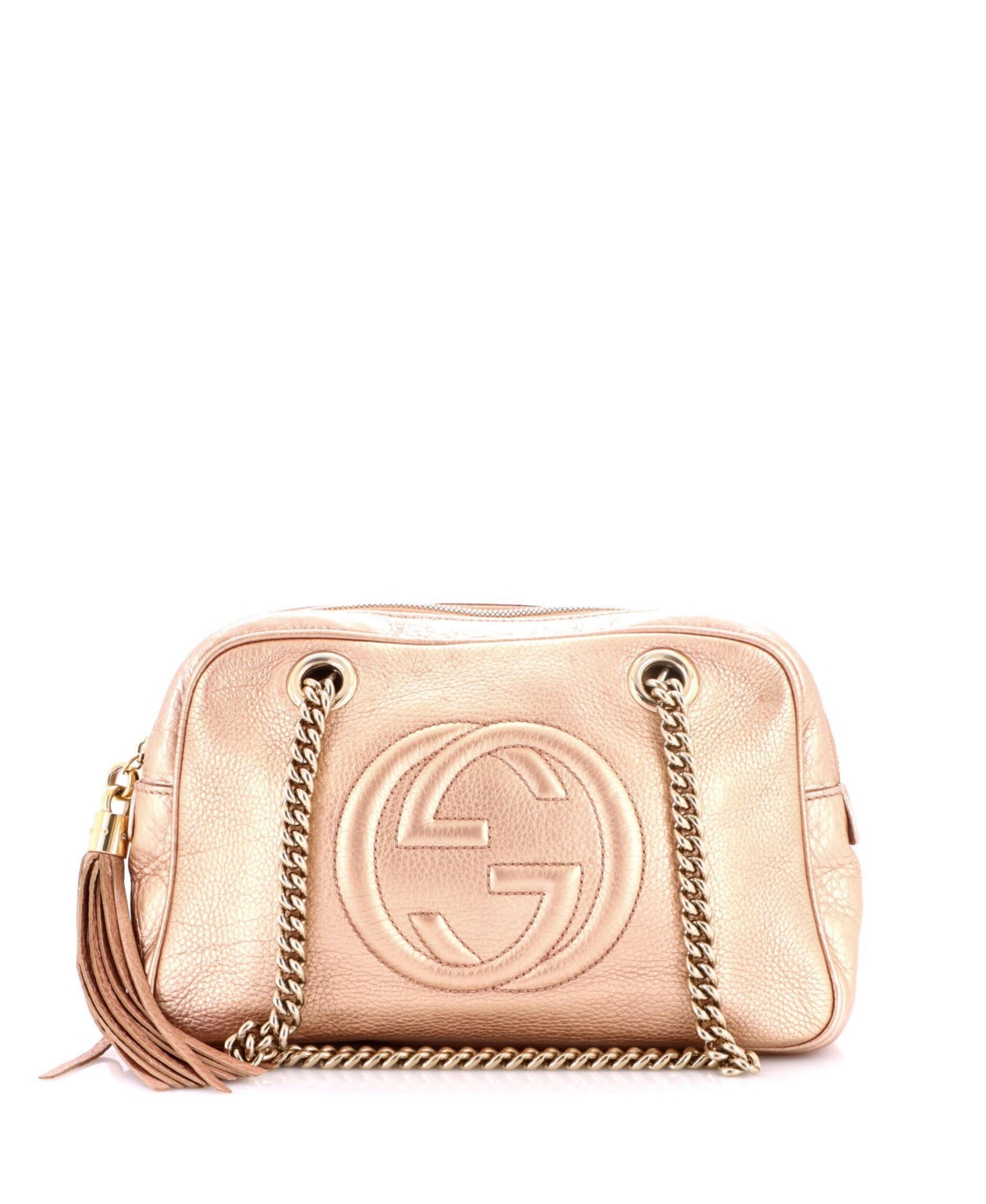 Click here for Pre-Owned Gucci Small Soho Chain Zip Shoulder Bag... prices