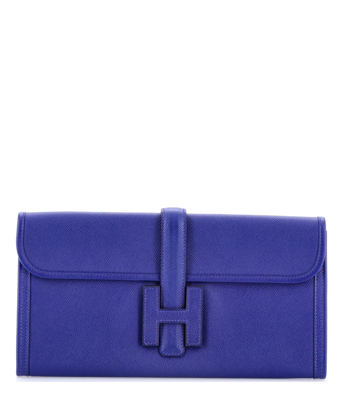 Click here for Pre-Owned HERMES 29 Jige Elan Clutch Epsom - Blue prices