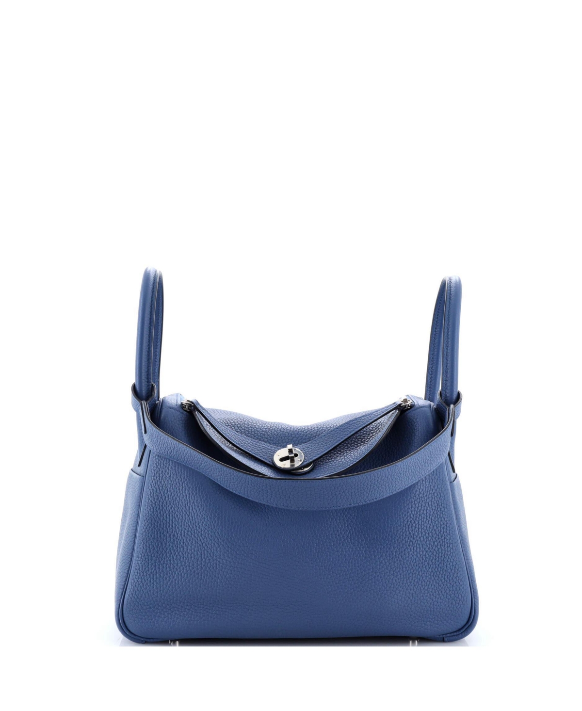 Click here for Pre-Owned HERMES 30 Lindy Bag Verso Clemence - Blu... prices