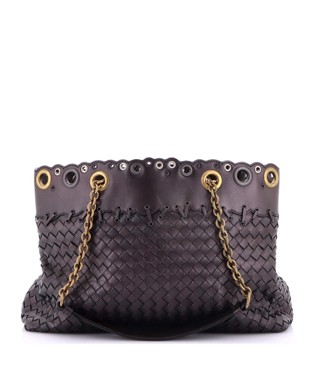 Click here for Pre-Owned Bottega Veneta Medium Double Chain Tote... prices