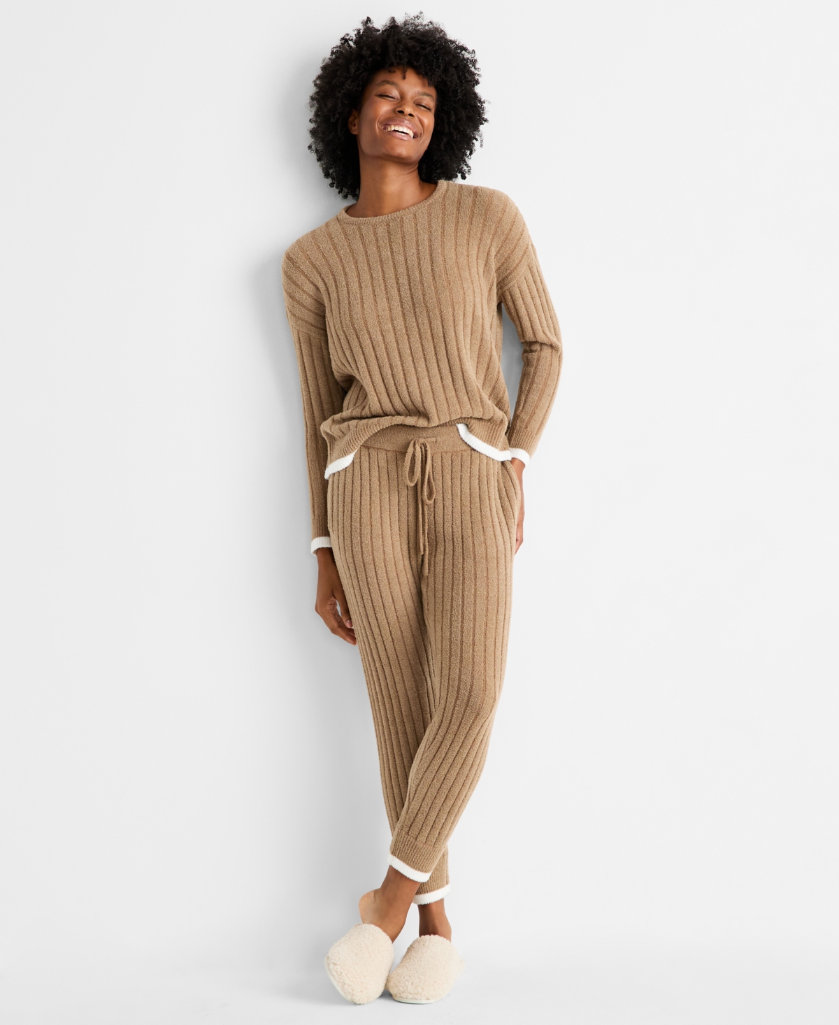 Click here for State of Day Womens Chenille Crewneck and Jogger S... prices