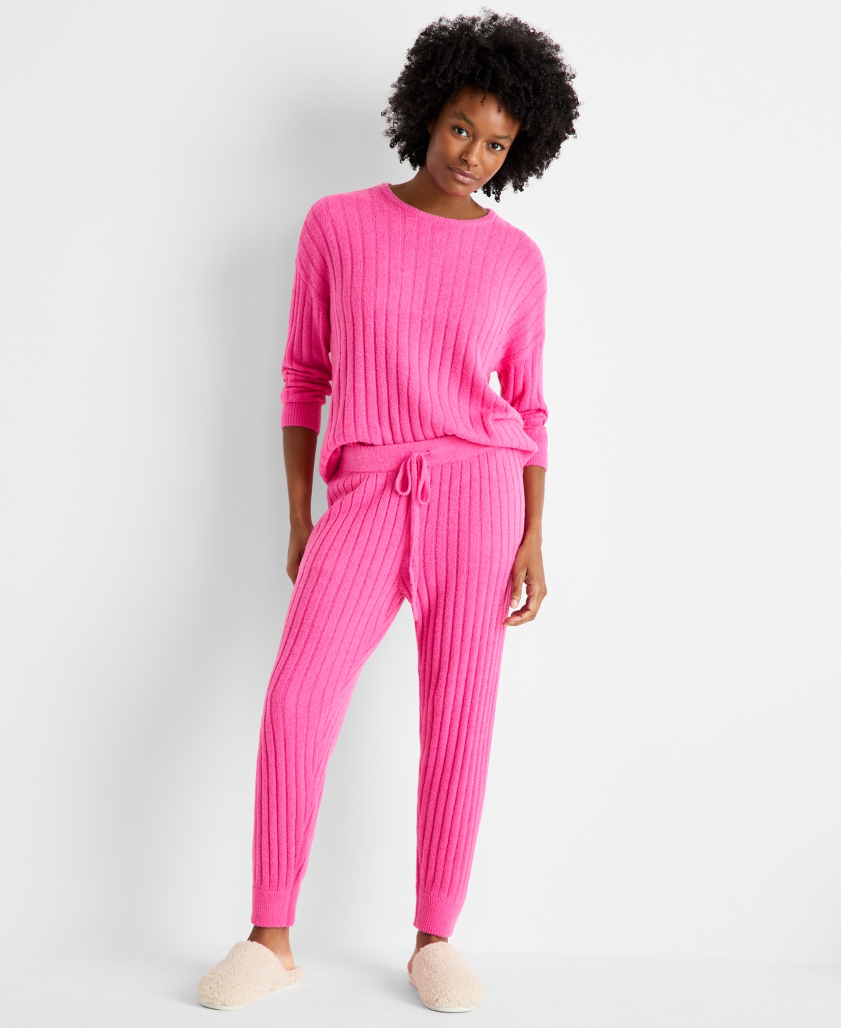 Click here for State of Day Womens Chenille Crewneck and Jogger S... prices