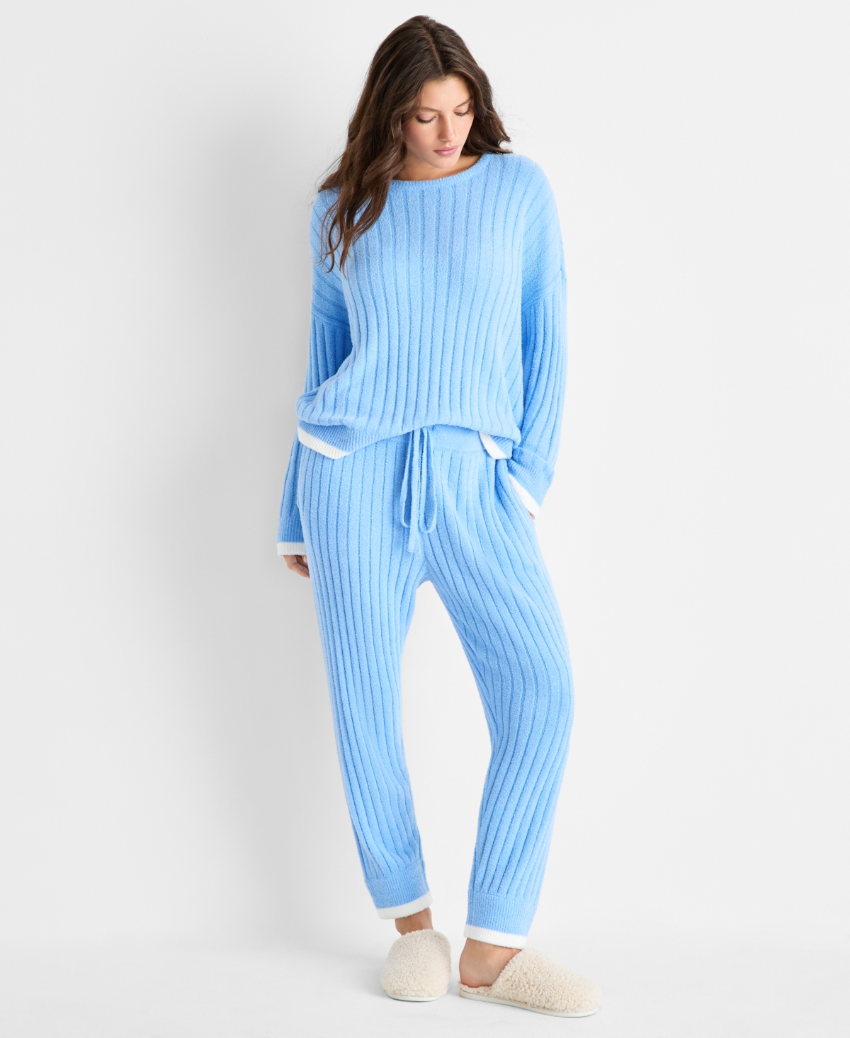 Click here for State of Day Womens Chenille Crewneck and Jogger S... prices