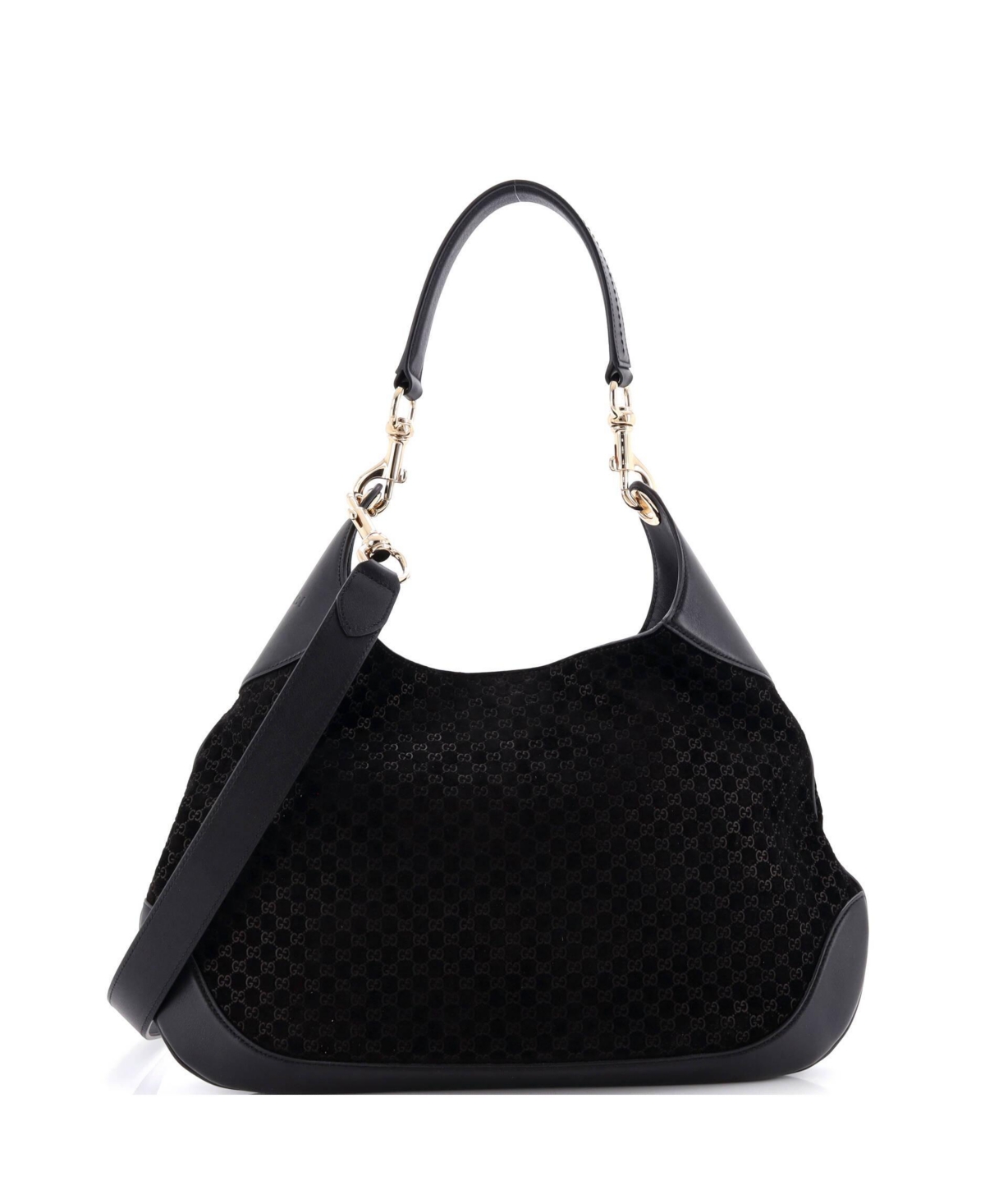 Click here for Pre-Owned Gucci Medium B Shoulder Bag Gg Suede - B... prices