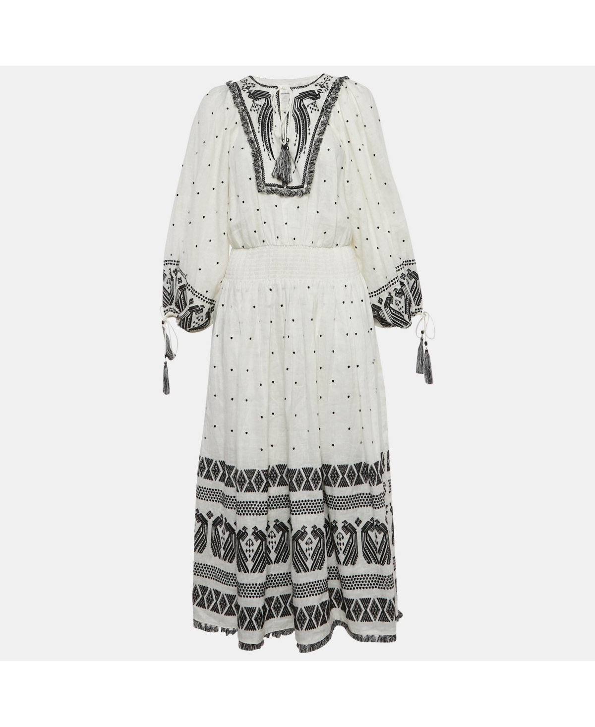 Click here for Pre-Owned Zimmermann Womens Tali Embroidered Linen... prices